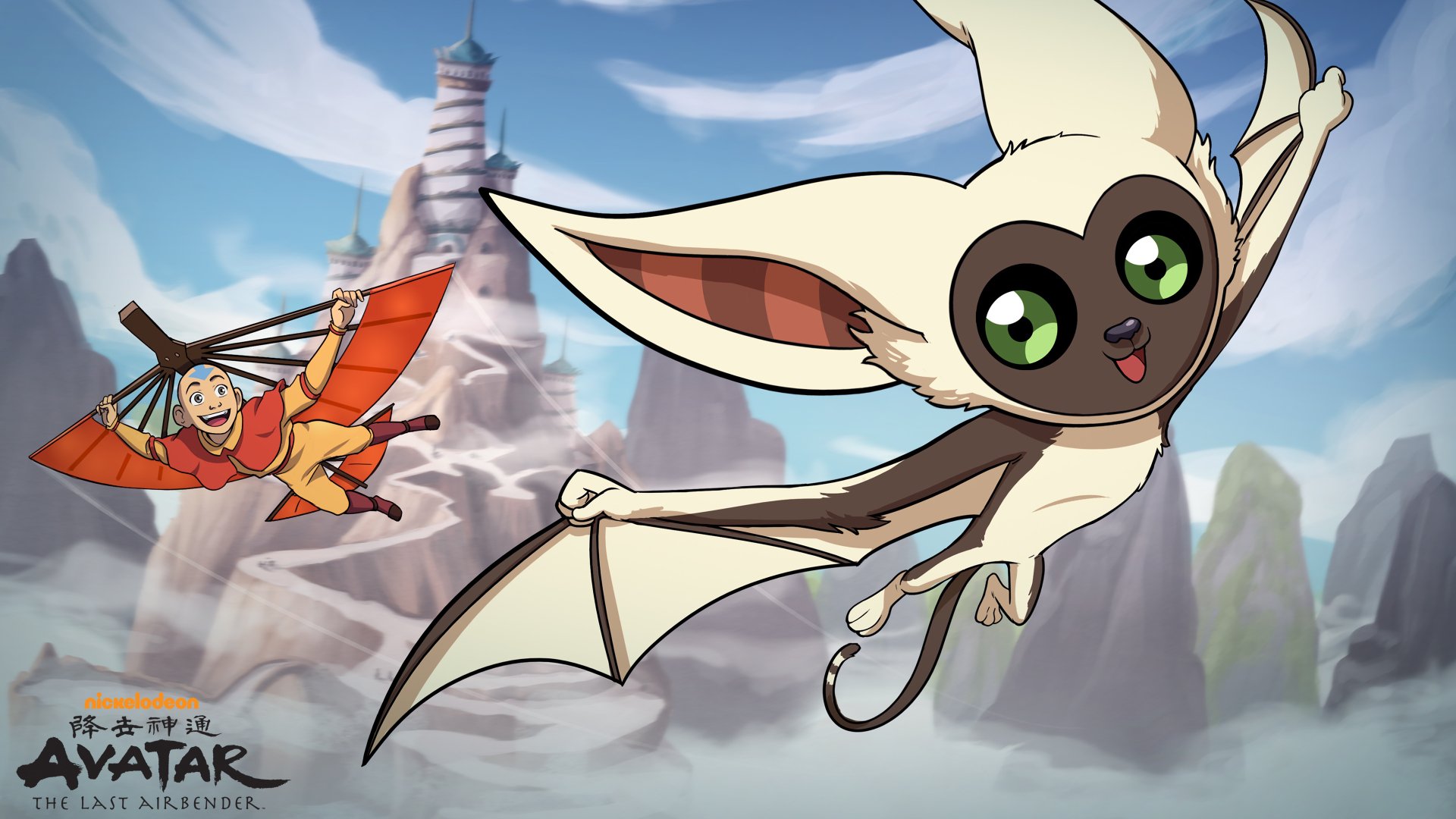 Download Aang (Avatar) Momo (Avatar) Ratatoskr (Smite) Video Game Smite ...