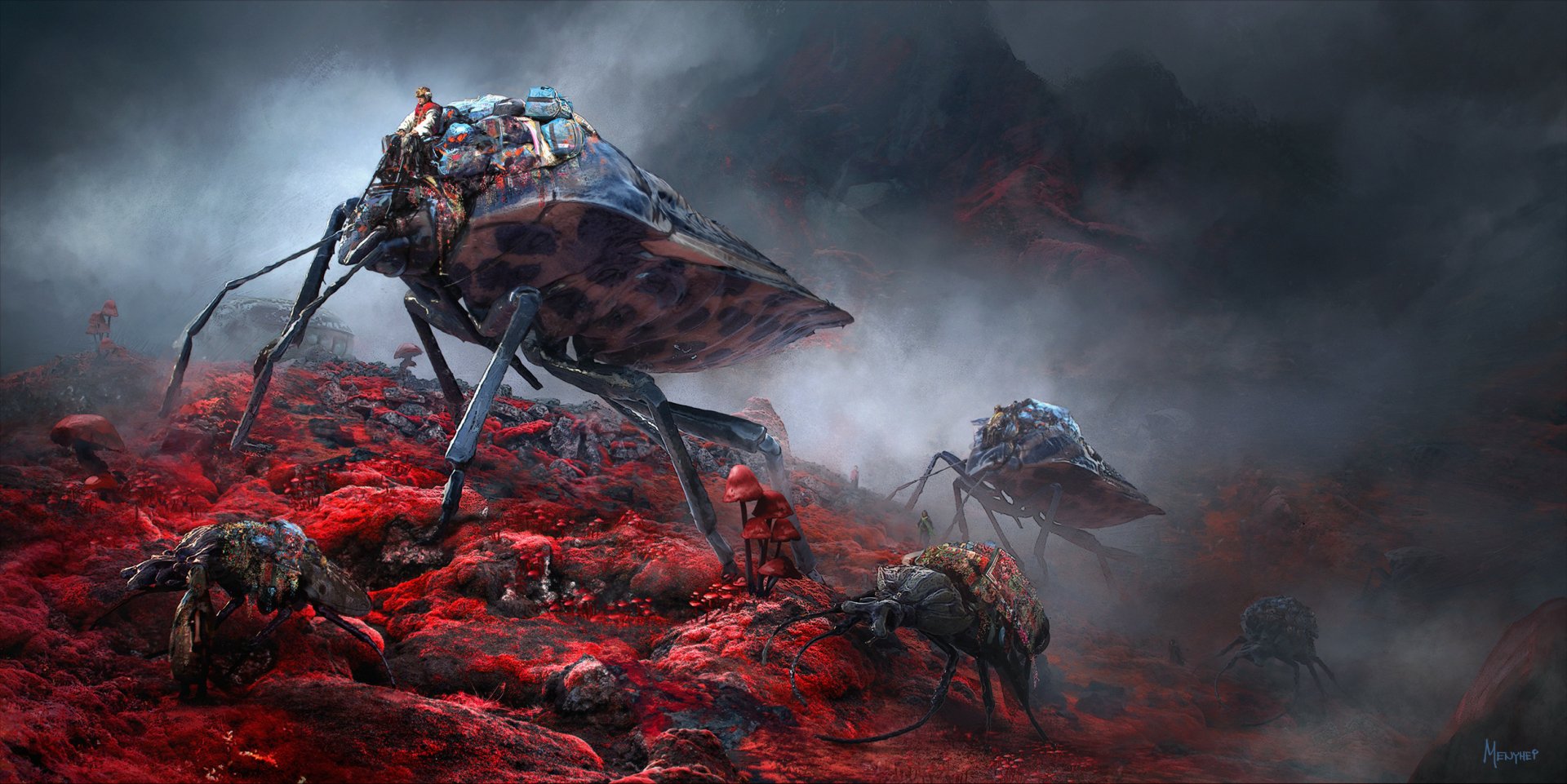 Download Sci Fi Alien HD Wallpaper by Saby Menyhei