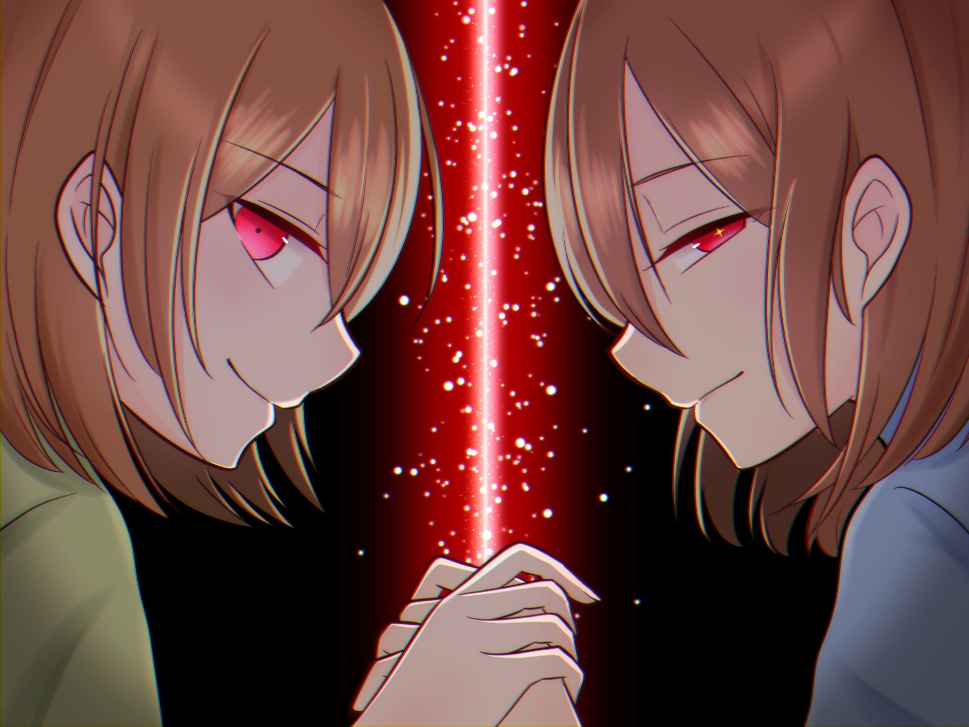 Frisk & Chara — Mirror of Determination (Undertale HD) | 2045x1535 ...