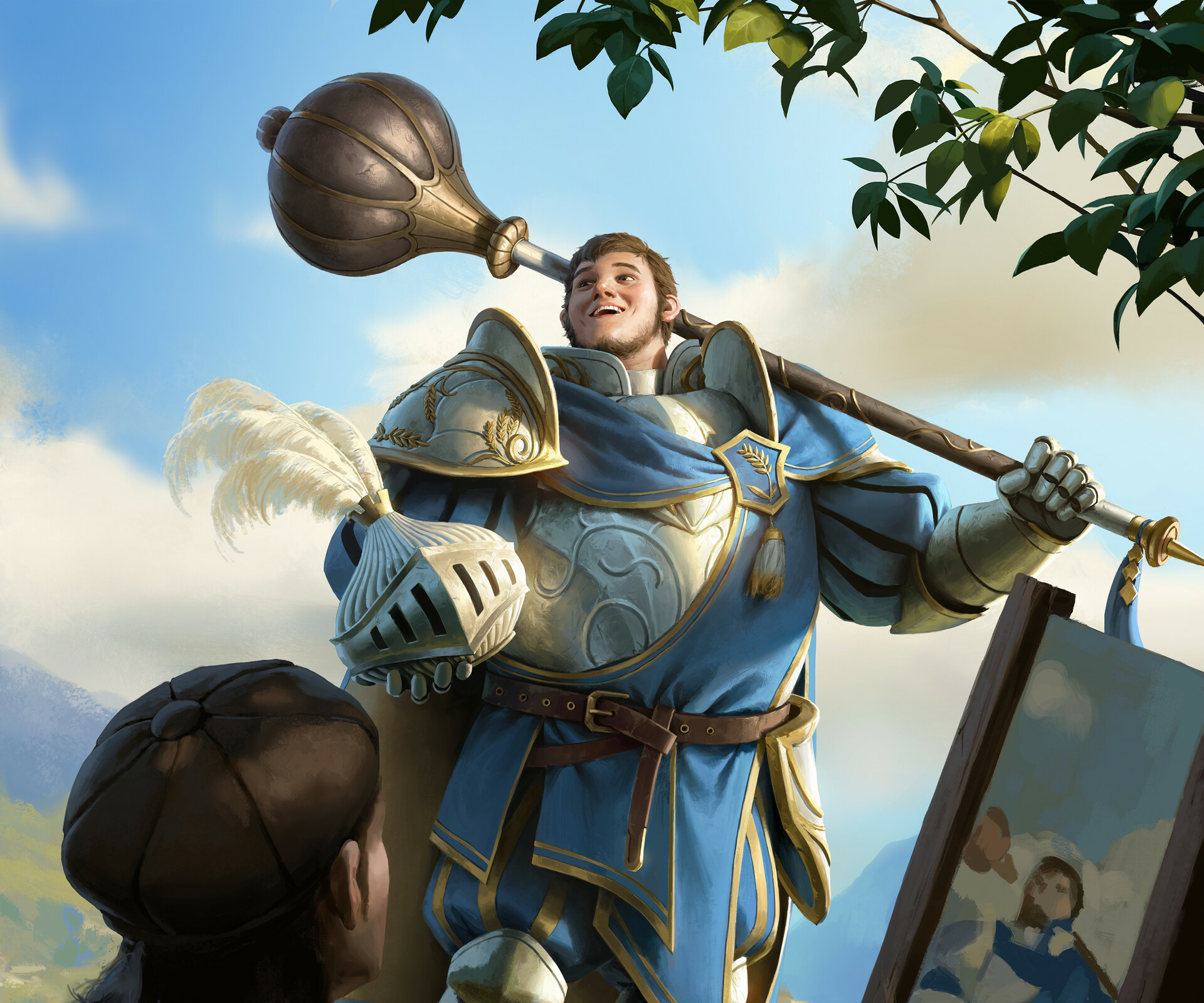 Download Fantasy Knight HD Wallpaper by Senfeng Chen