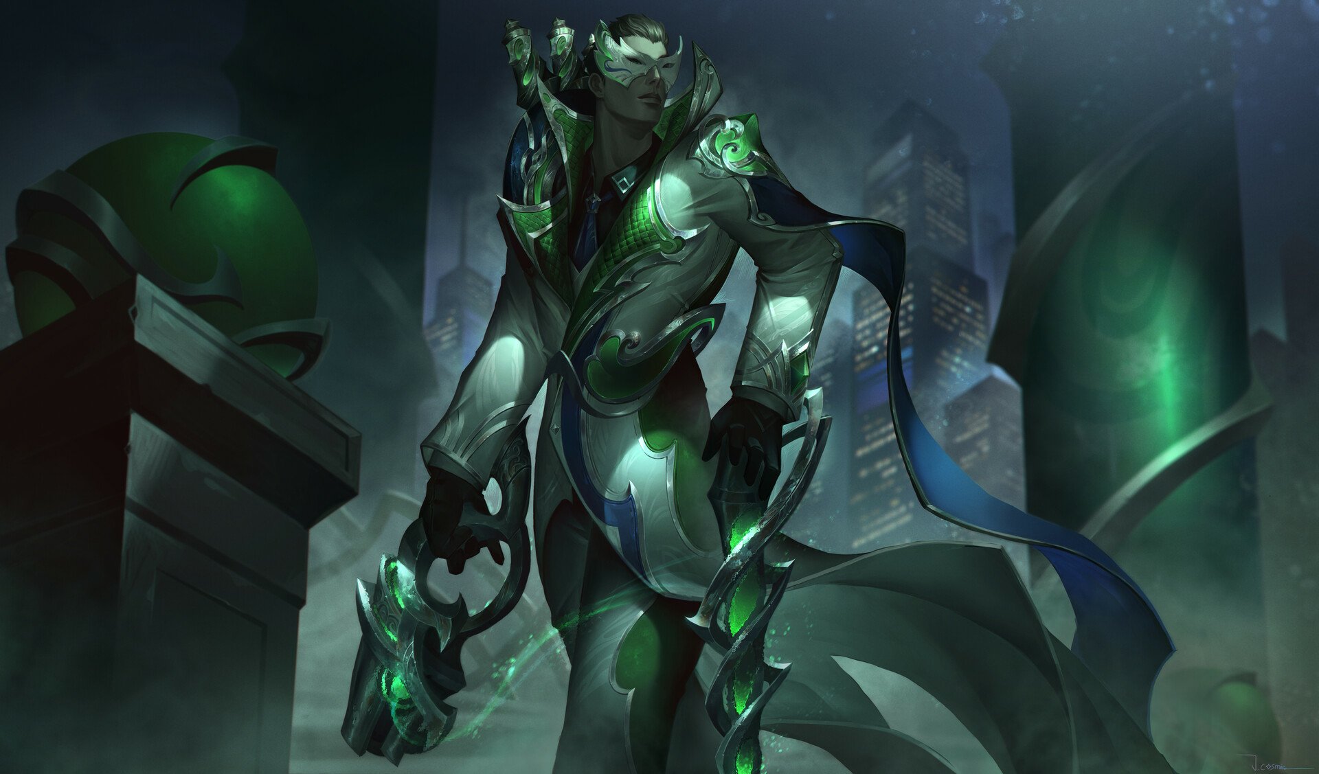 Download Jhin (League Of Legends) Video Game League Of Legends HD Wallpaper by Han Flores