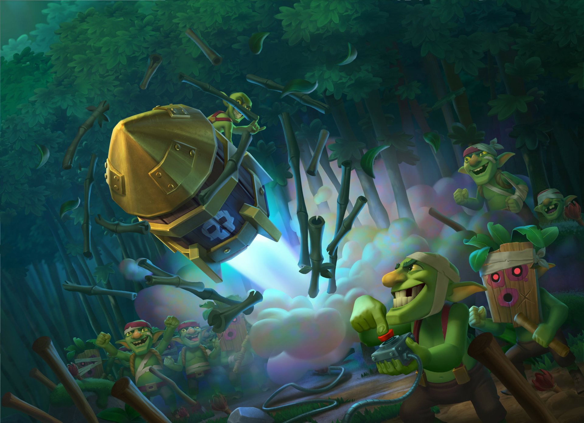 Clash Royale — Goblin Raid (2K Quad HD Wallpaper) | 3120x2258 ...