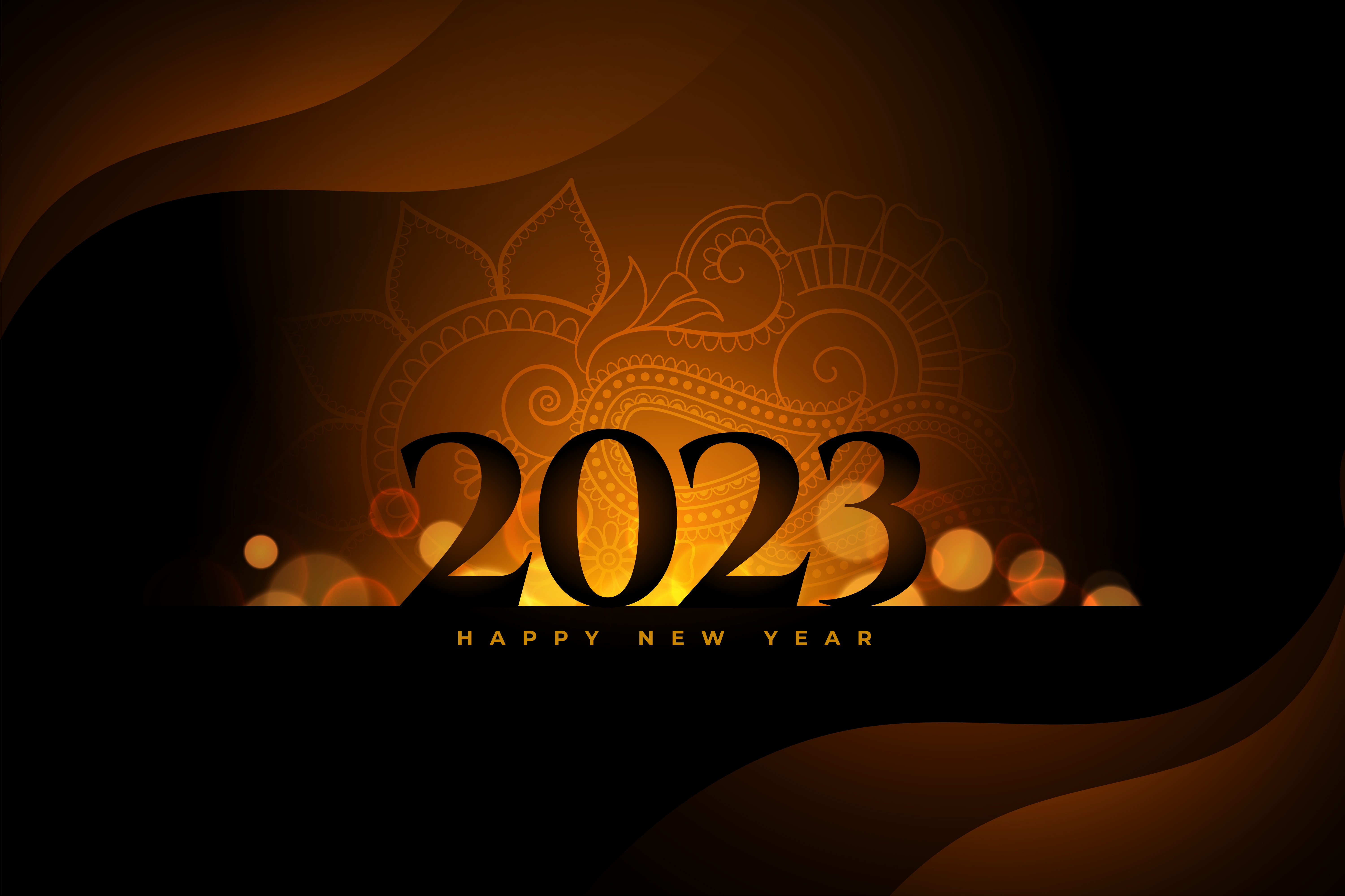 Download Holiday New Year 2023 4k Ultra HD Wallpaper