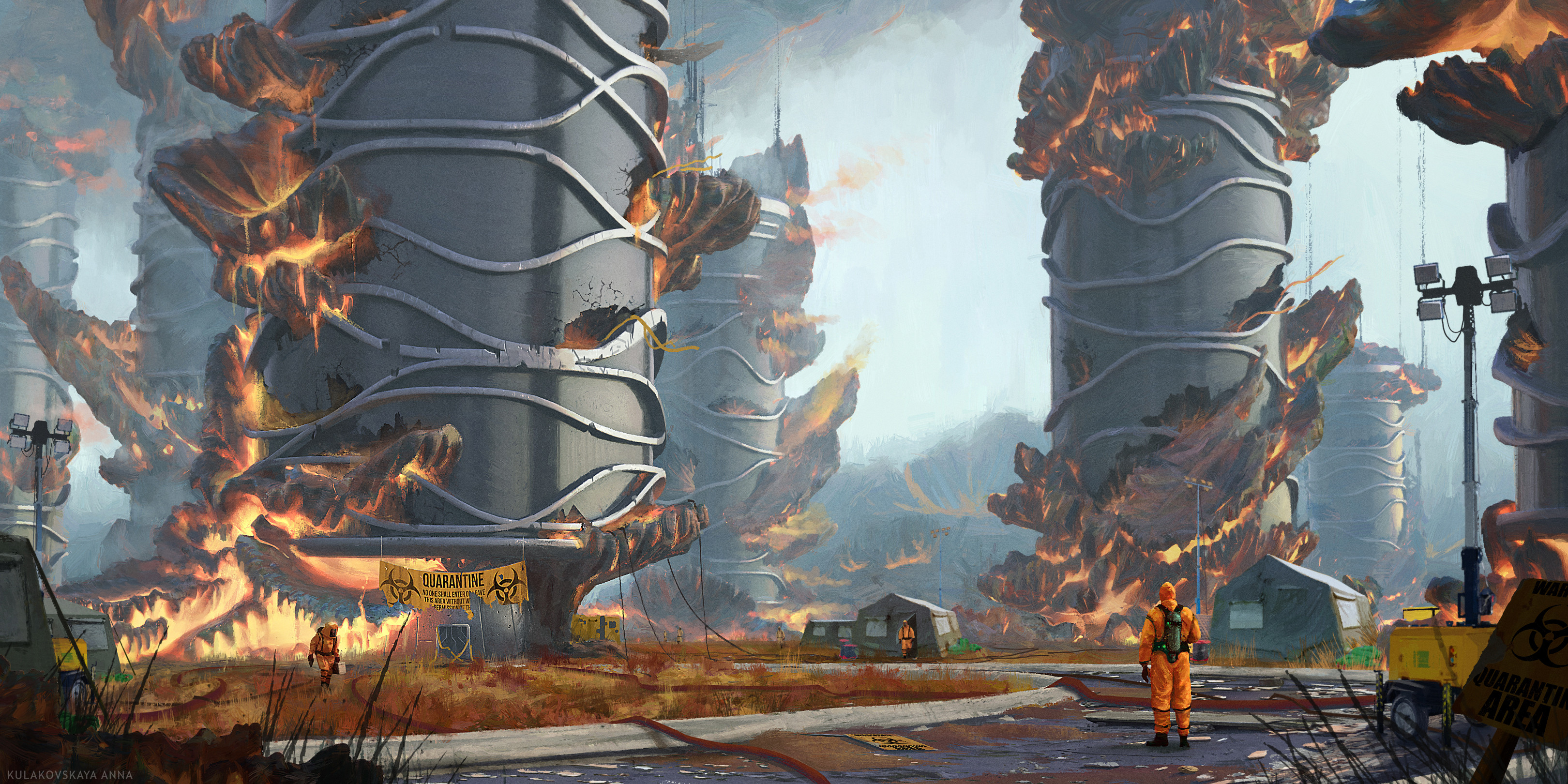 Download Sci Fi Post Apocalyptic HD Wallpaper by Anna Kulakovskaia