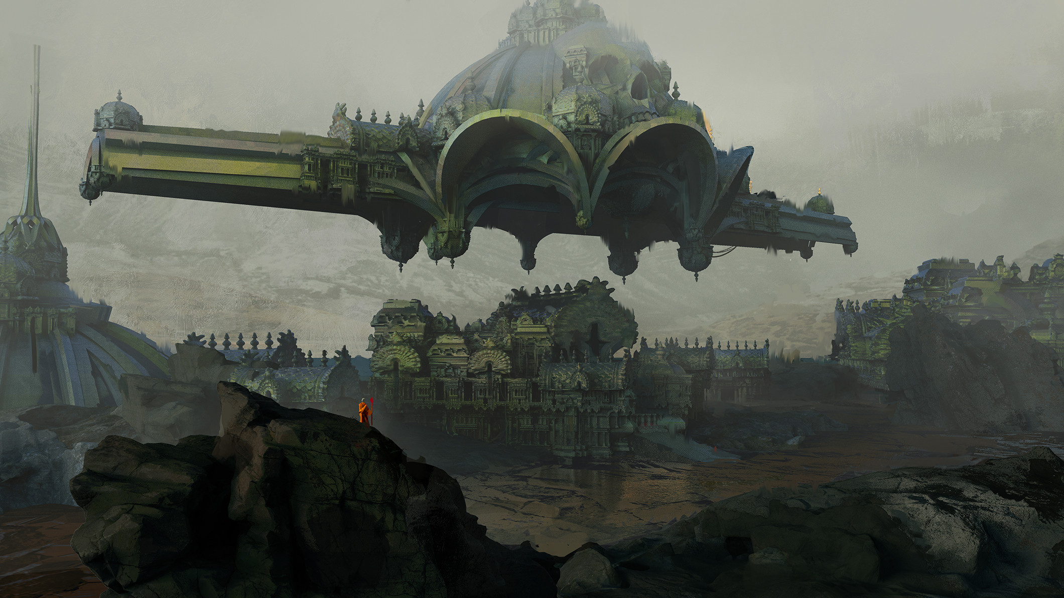 Download Fantasy Building HD Wallpaper by Sebastian Luca