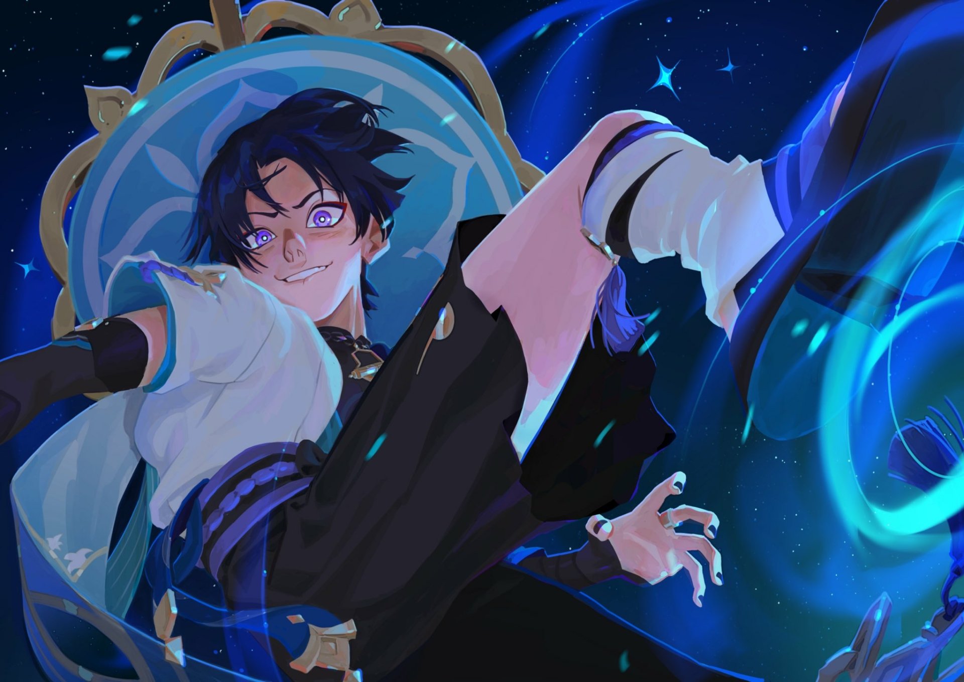 Scaramouche HD Wallpaper – Stunning Genshin Impact Video Game Art by ...