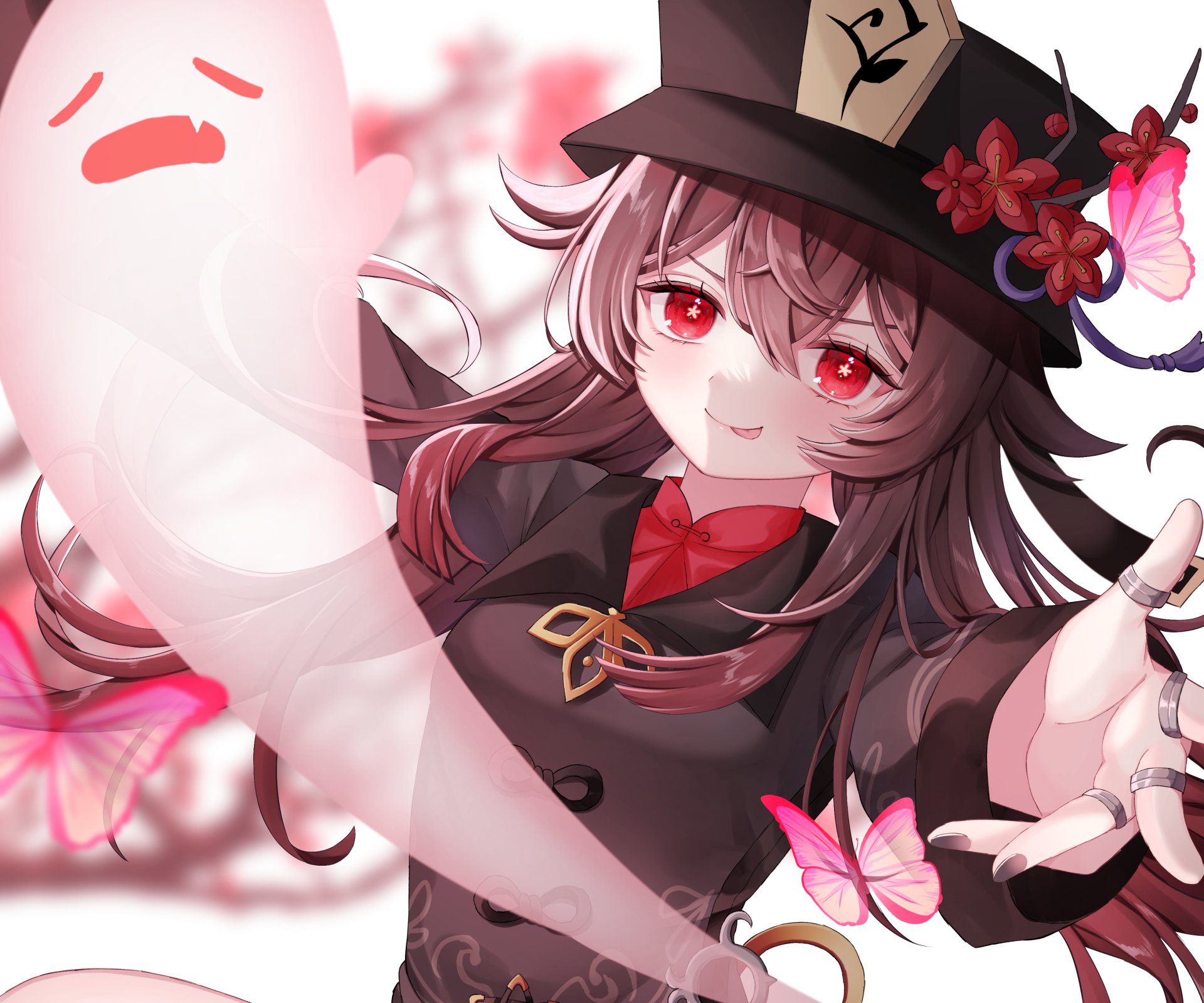 Hu Tao HD Wallpaper – Stunning Genshin Impact Video Game Art