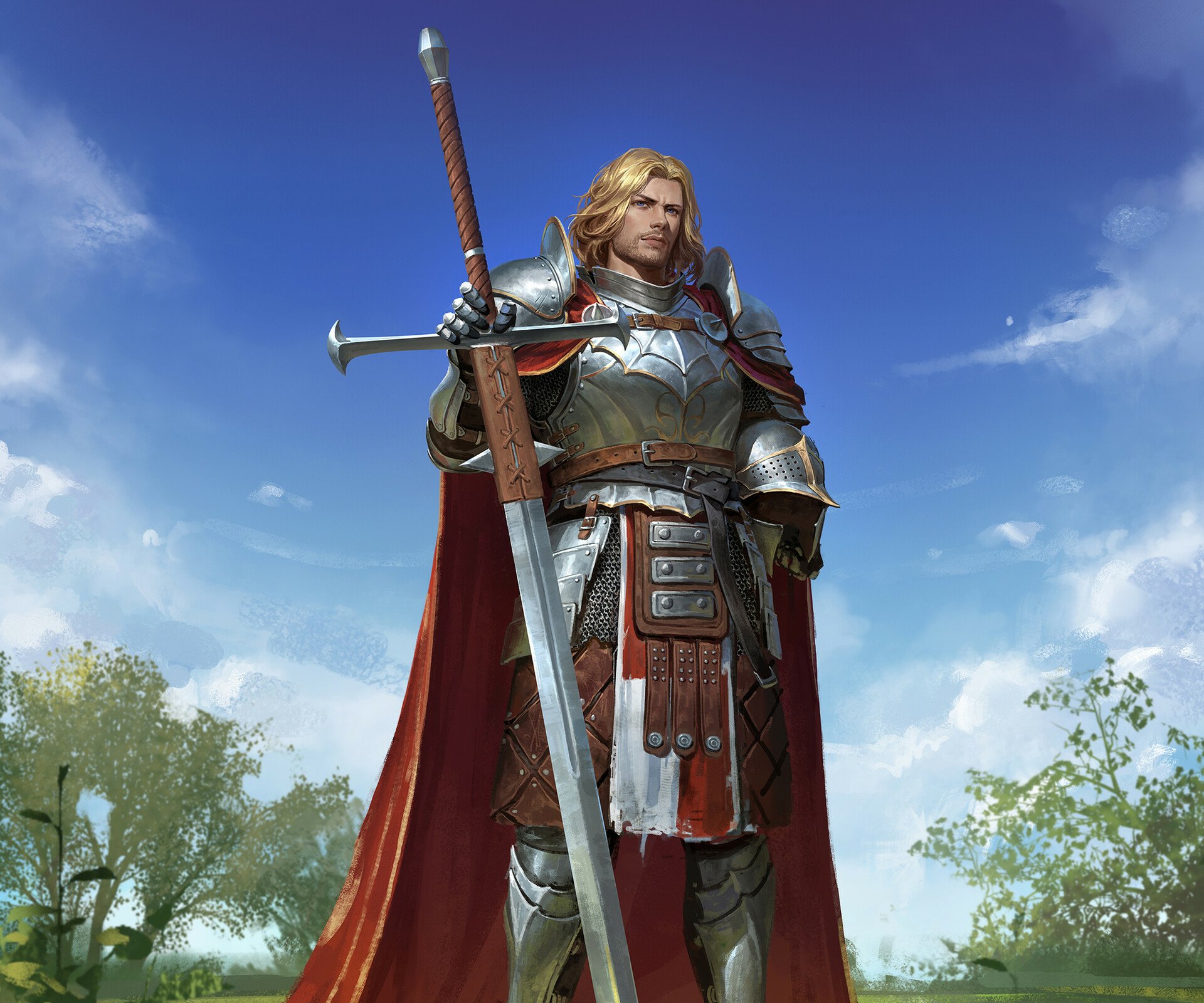 Download Fantasy Knight Broadsword HD Wallpaper by BlackVIII