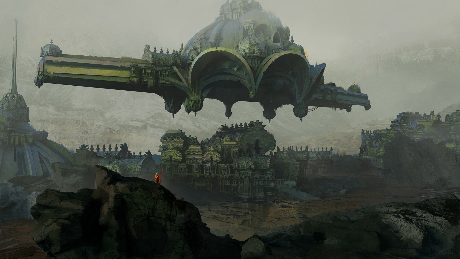 Download Fantasy Building HD Wallpaper by Sebastian Luca | 2120x1192 ...