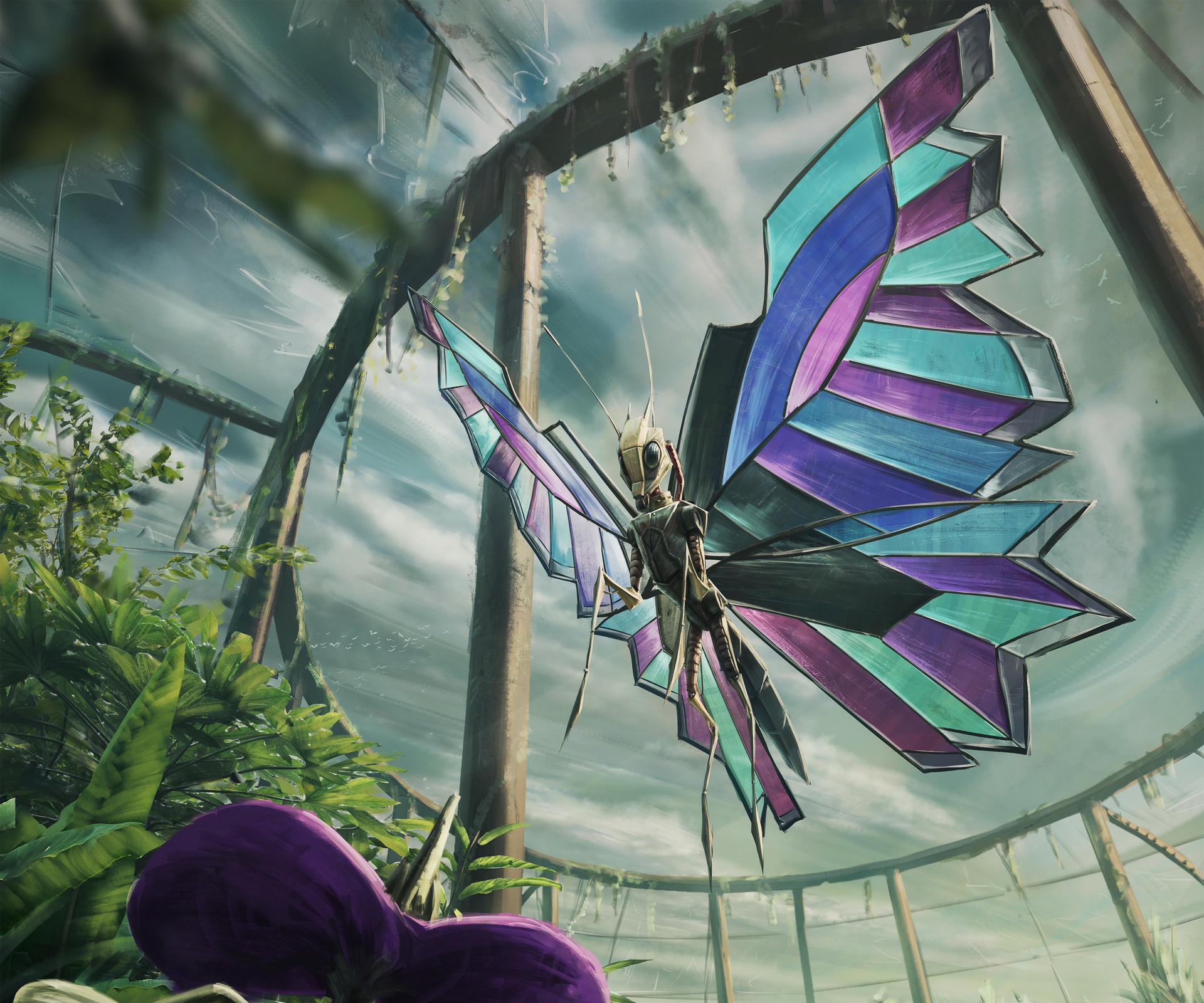 Steampunk butterfly by Oskar Johannes Grents