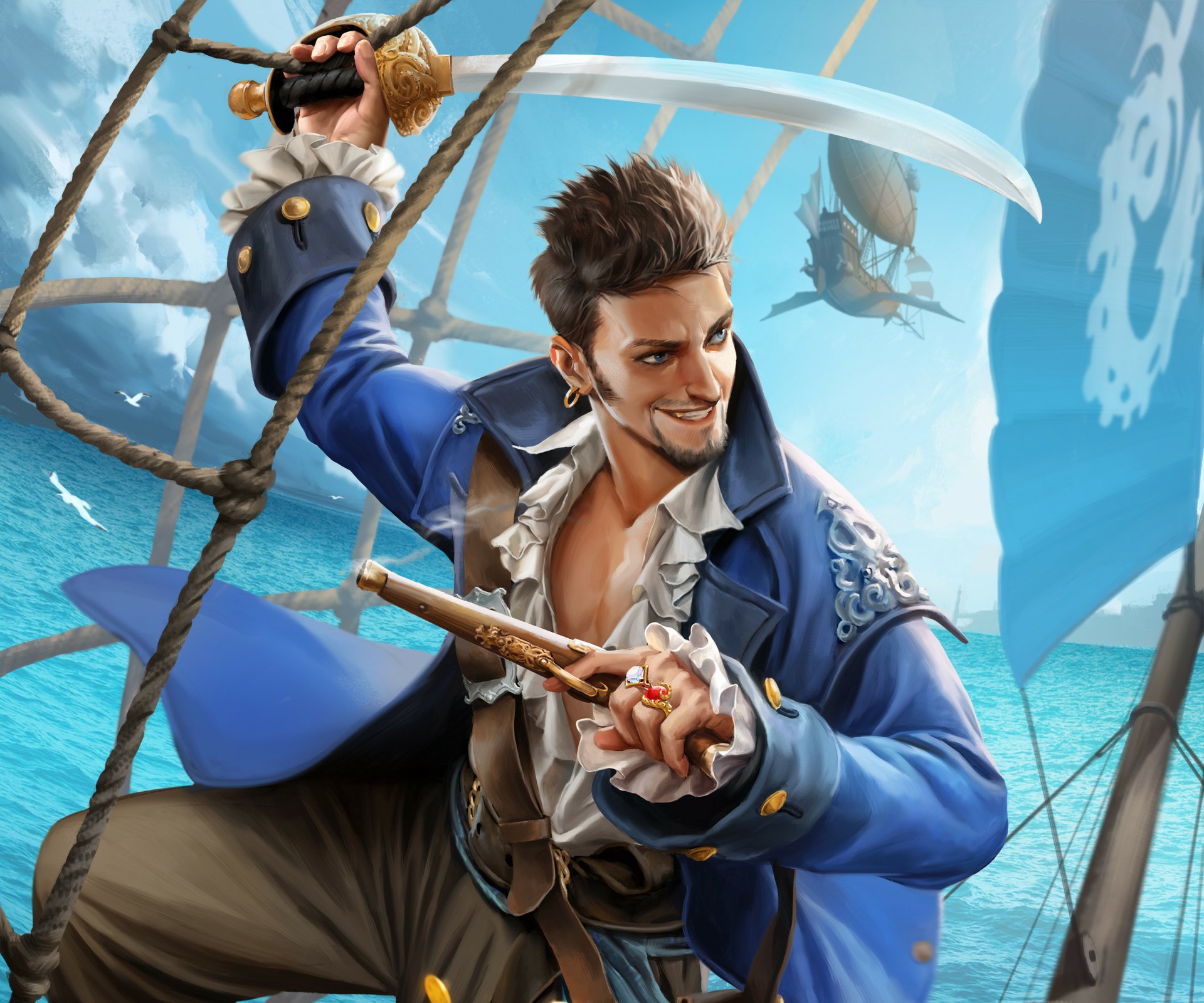 Download Fantasy Pirate HD Wallpaper by Thanh Tuấn