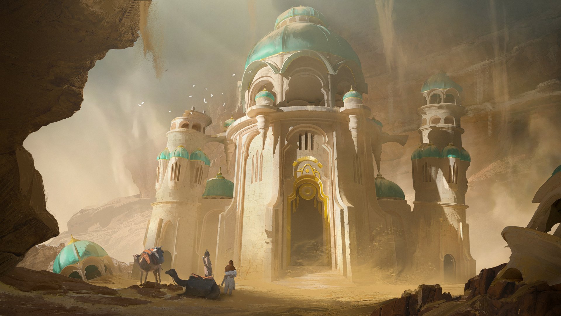 Download Fantasy Building HD Wallpaper by Fabien SALVALAGGIO ...