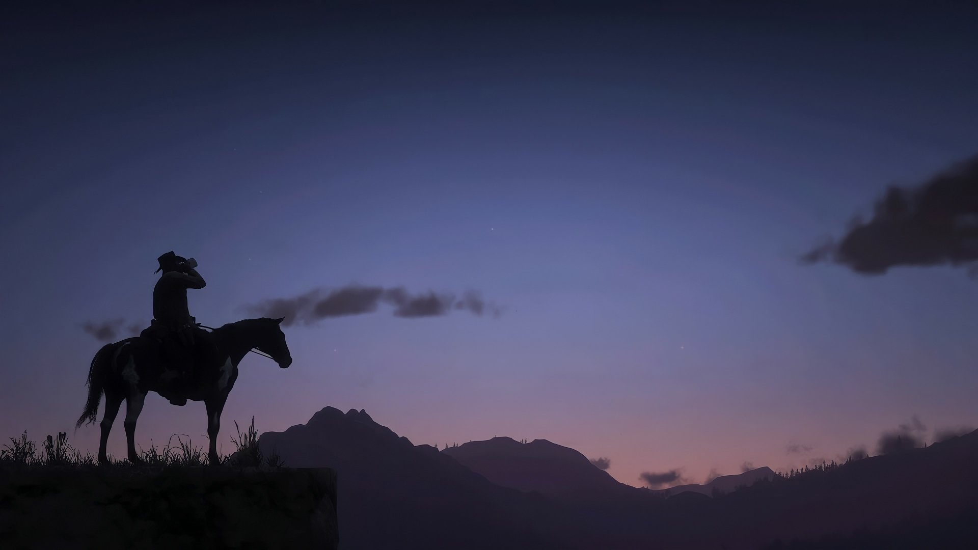 Red Dead Redemption 2 - Night scenery by Martillo