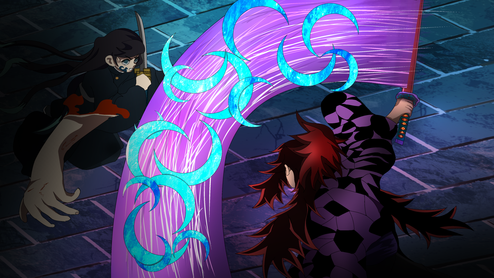 Demon Slayer Showdown: Kokushibo vs Muichiro in Stunning 4K Ultra HD by ...