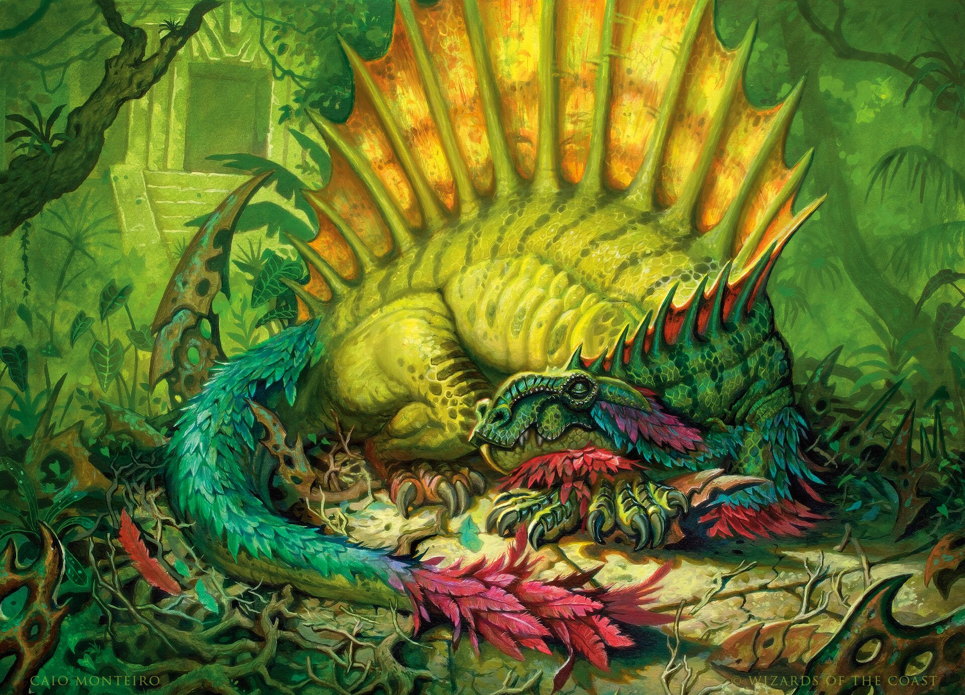 Enchanted Beast of Magic: The Gathering – HD Fantasy Artwork by Caio ...