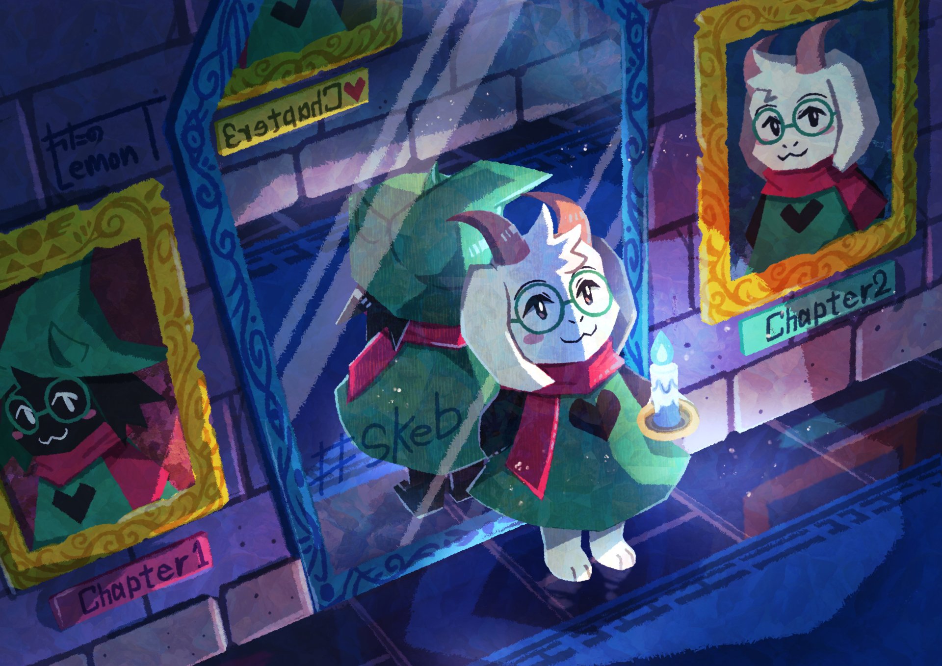 Ralsei's 4K Adventure: Deltarune Ultra HD Wallpaper by 綿野レモンT