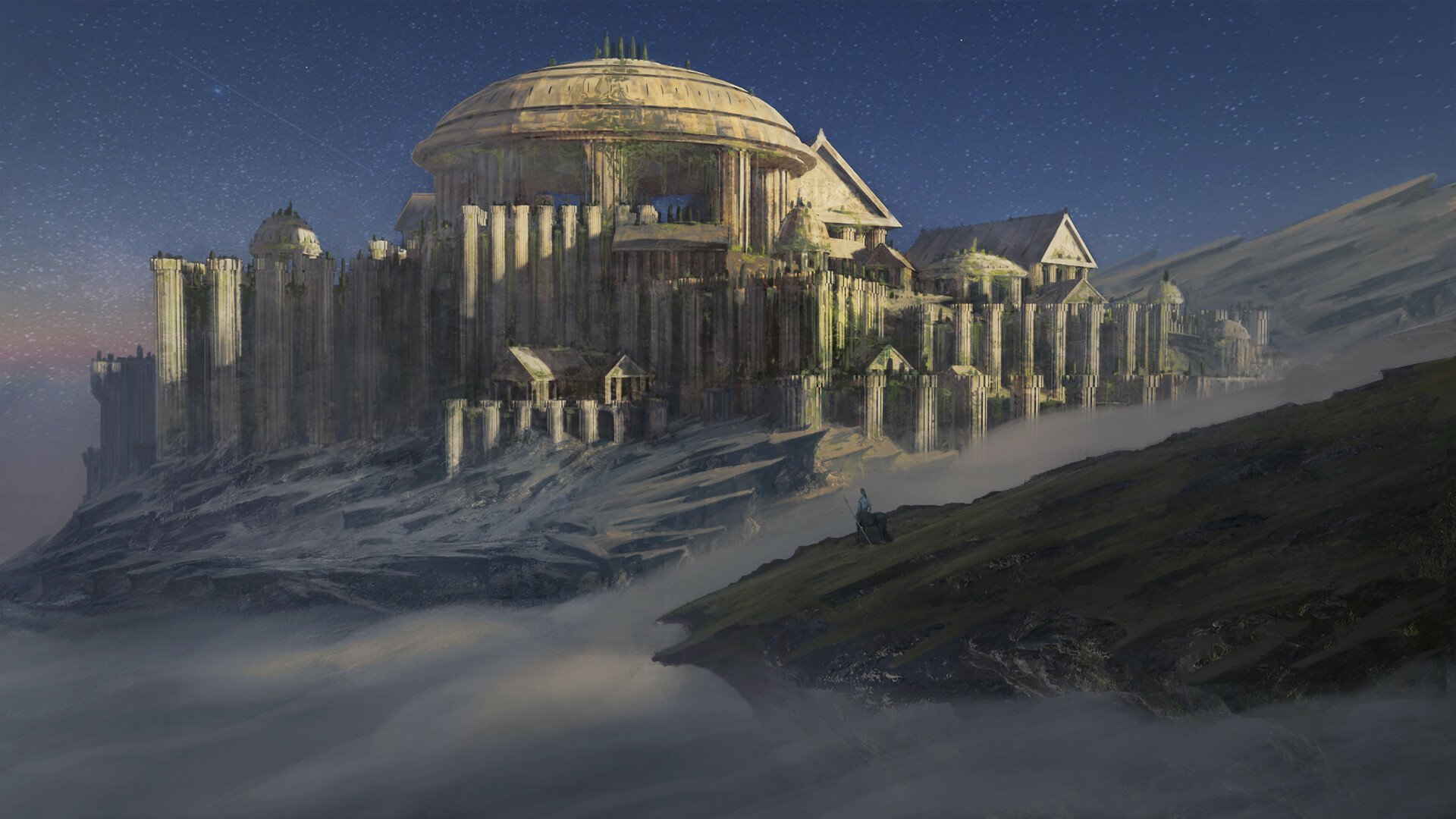 Enchanted Fortress: A Fantasy City in Misty Twilight HD by Chris Karnezis