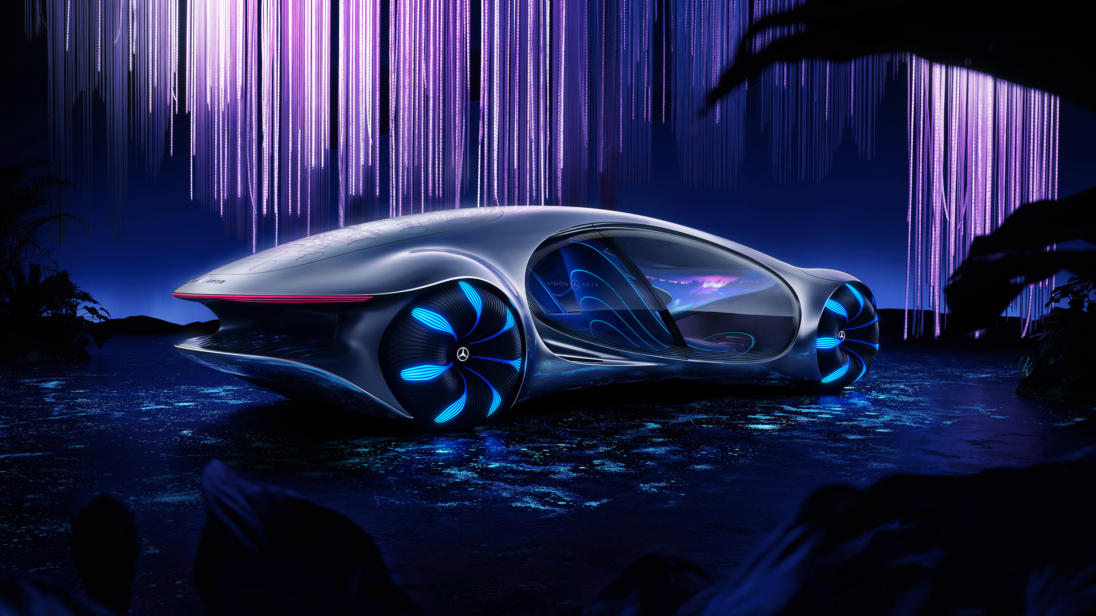 Download Vehicle Mercedes-Benz Vision AVTR 4k Ultra HD Wallpaper