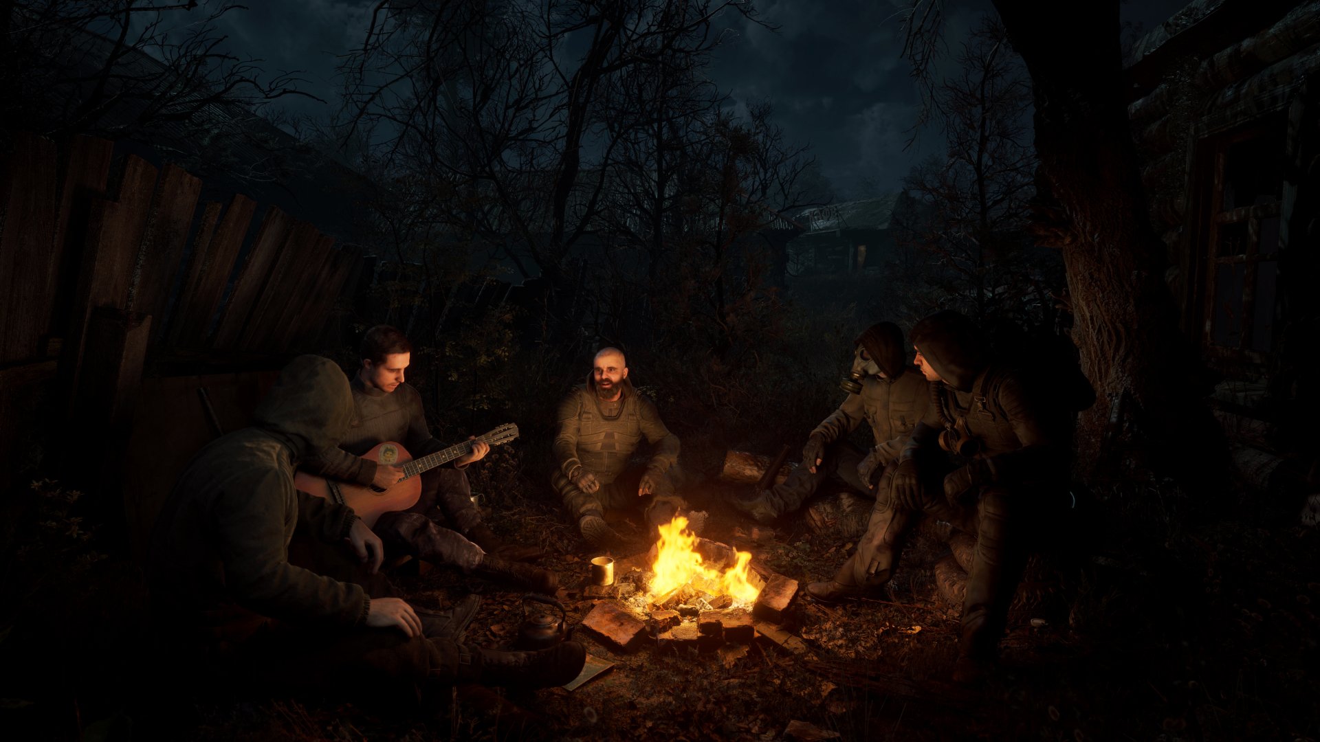 STALKER 2 Heart of Chernobyl Campfire Scene HD Wallpaper | 3840x2160 ...