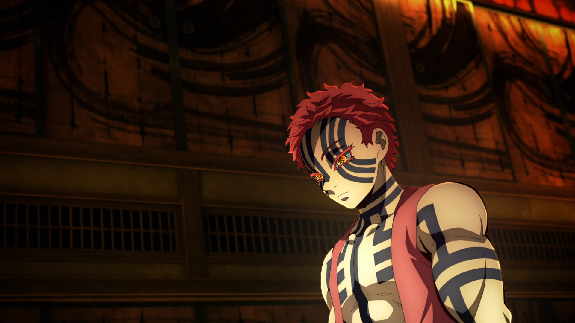 Akaza HD Wallpaper – Fierce Demon Slayer Spirit from Kimetsu no Yaiba Anime