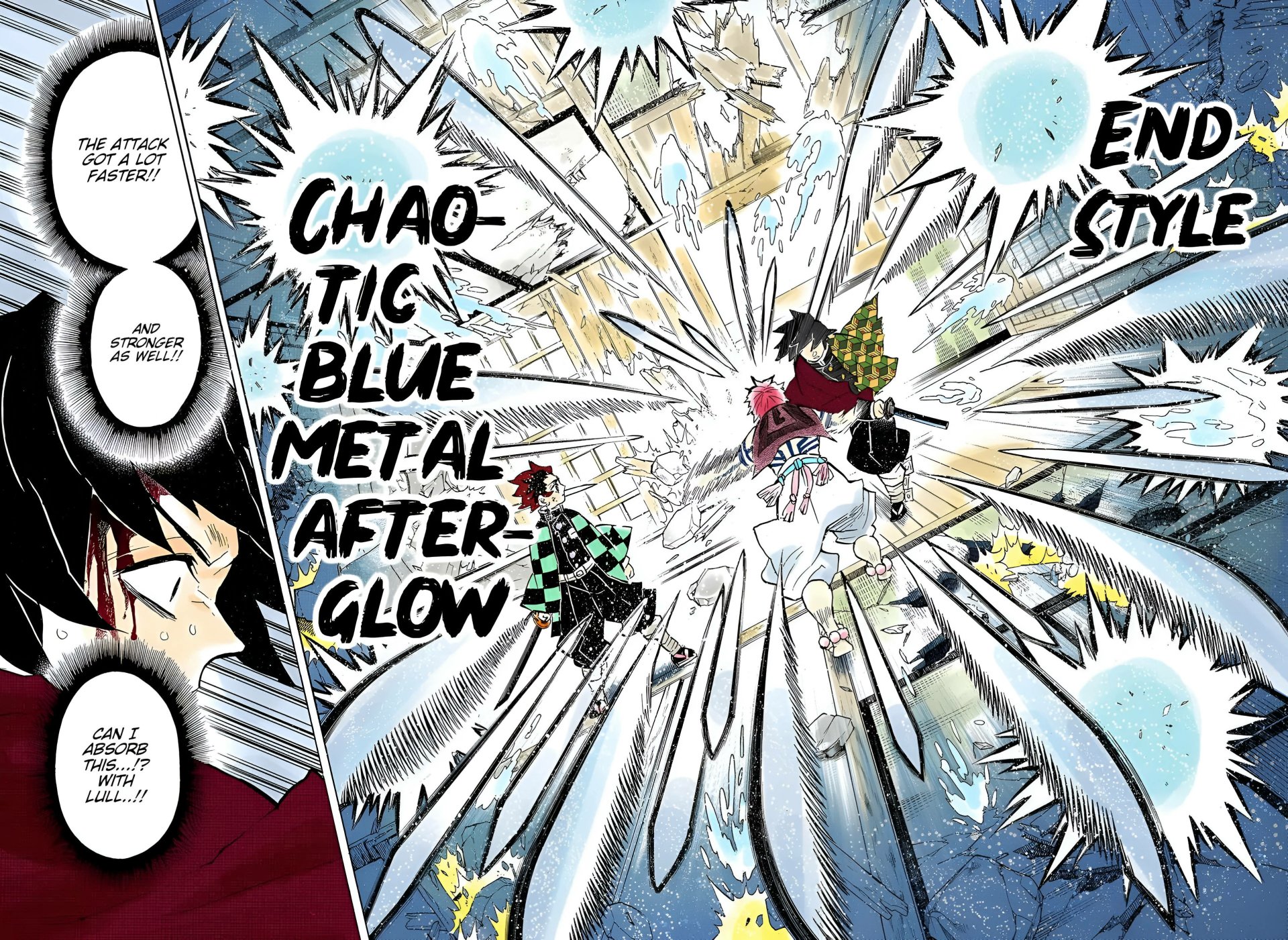 Demon Slayer HD Wallpaper: Epic End Style - Chaotic Blue Metal ...