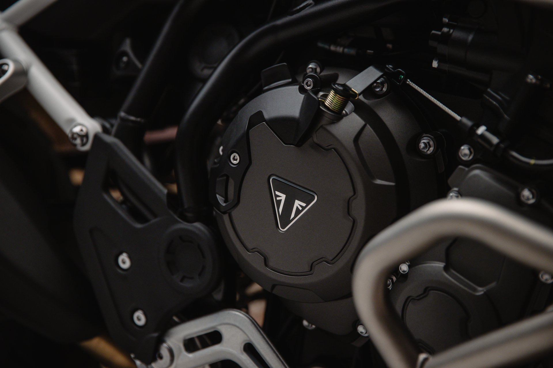 Triumph Tiger 900 Engine Close-Up HD Wallpaper