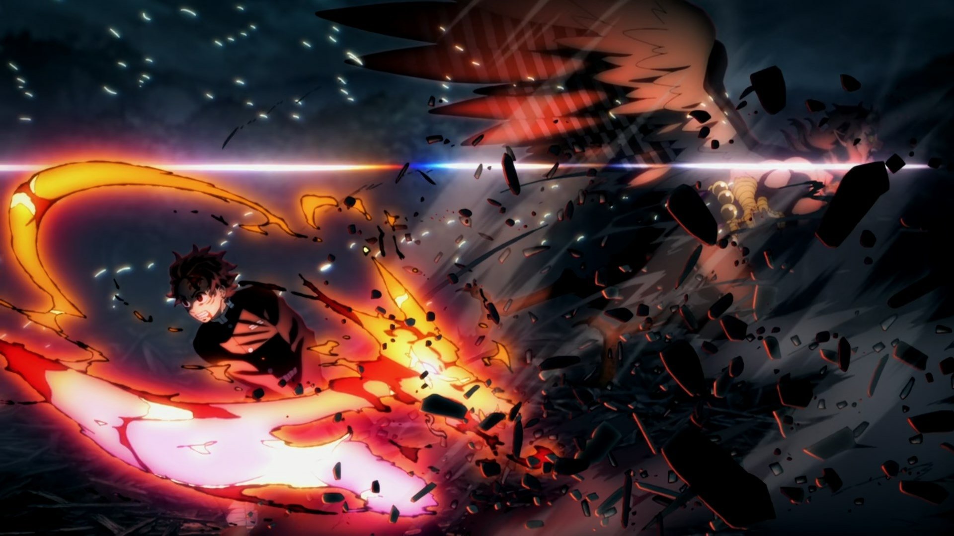 Demon Slayer HD Wallpaper: Epic Anime Battle Scene