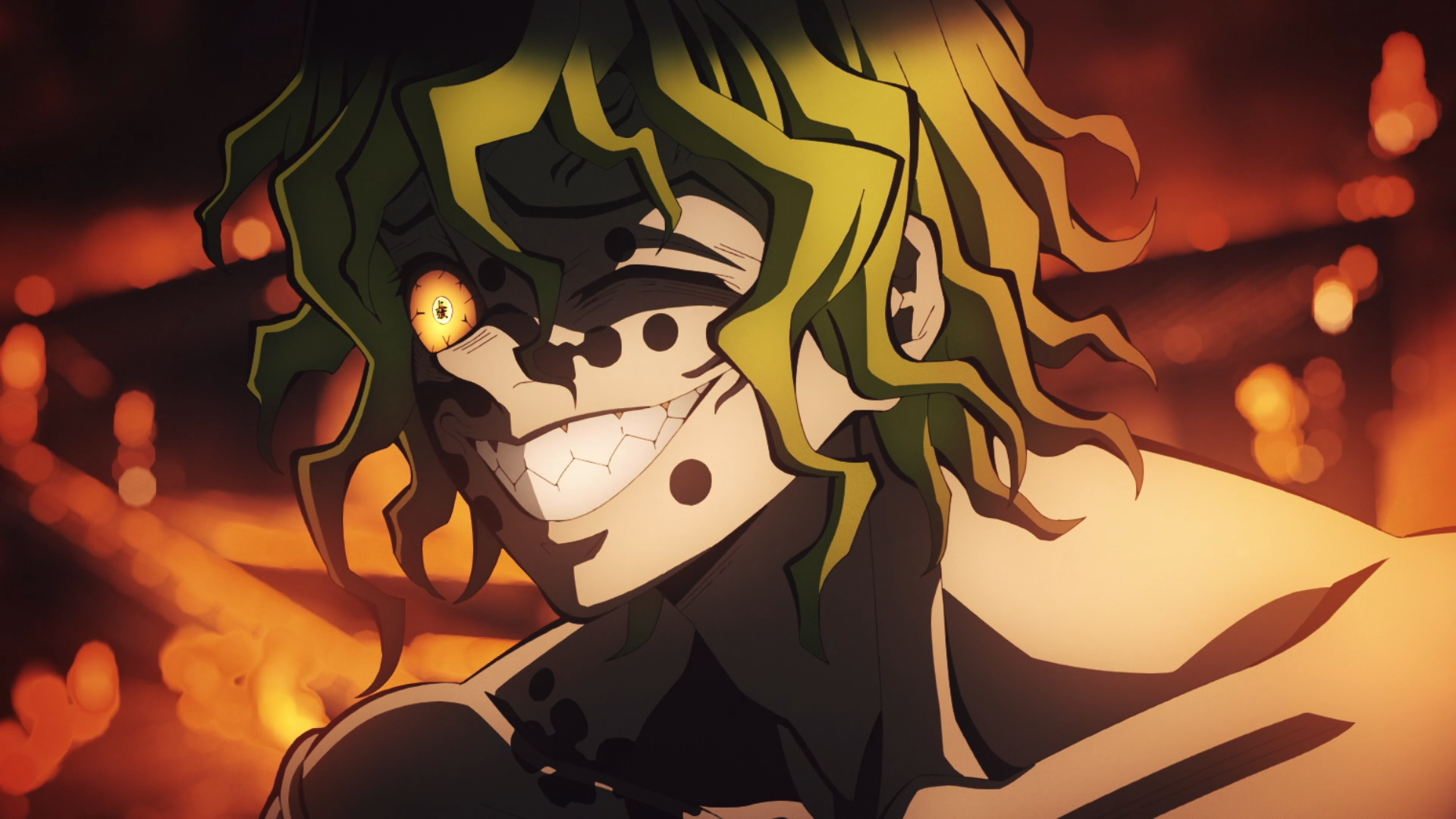 Gyutaro Unleashed: HD Demon Slayer Wallpaper from Kimetsu no Yaiba