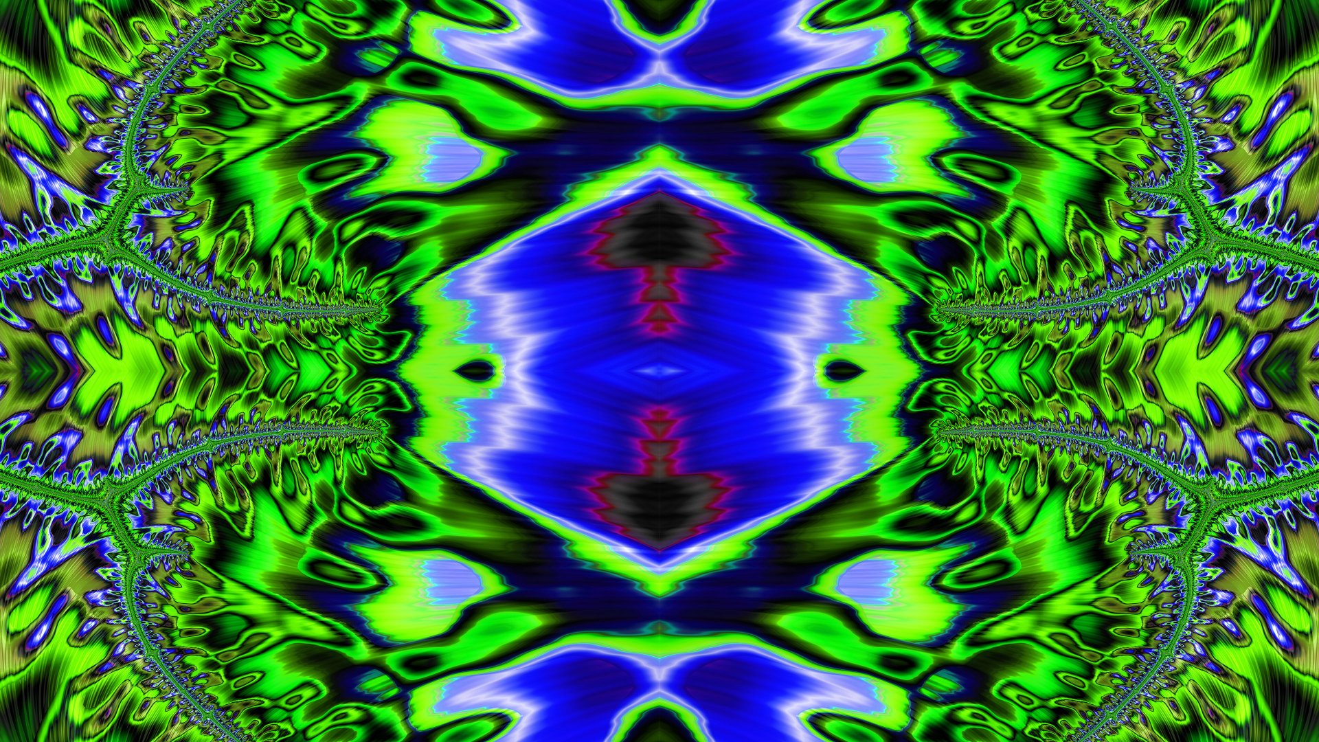 Trippy Psychedelic Fractal Wallpaper by Dr-Pen