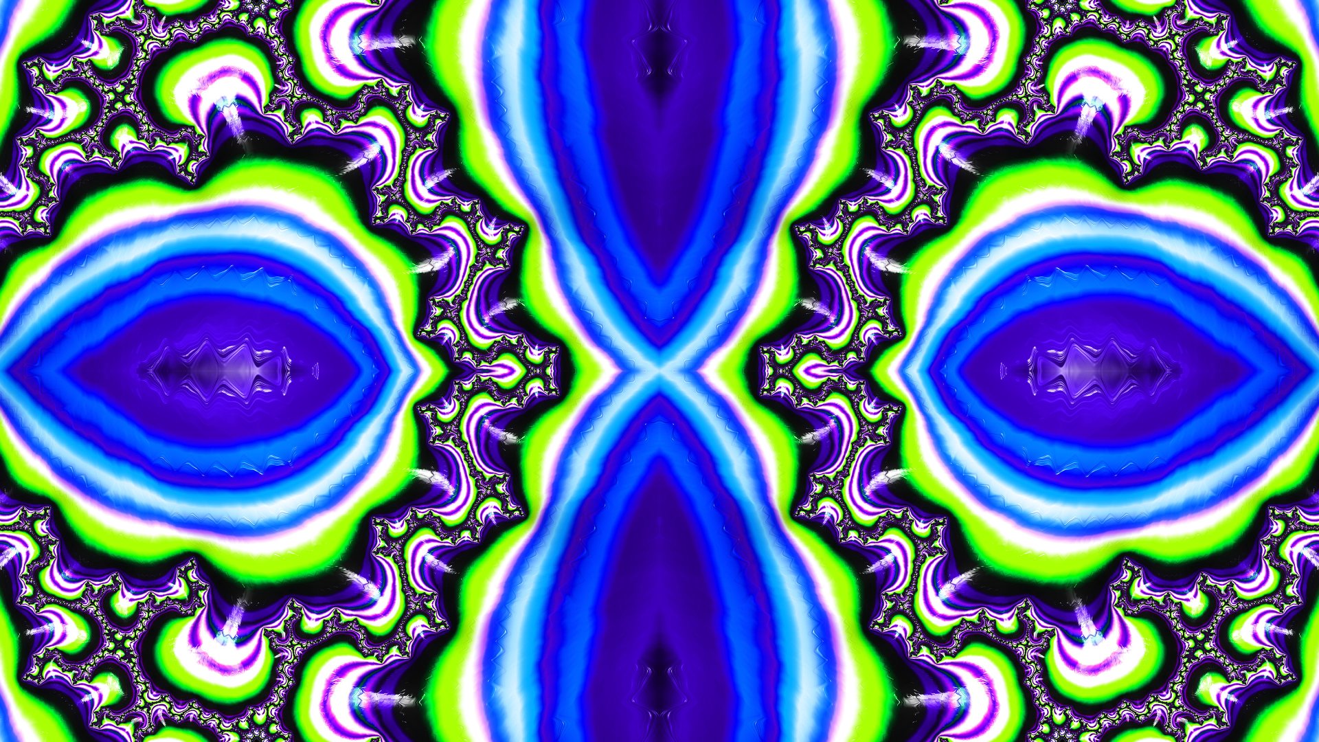 Trippy Psychedelic Fractal Wallpaper by Dr-Pen