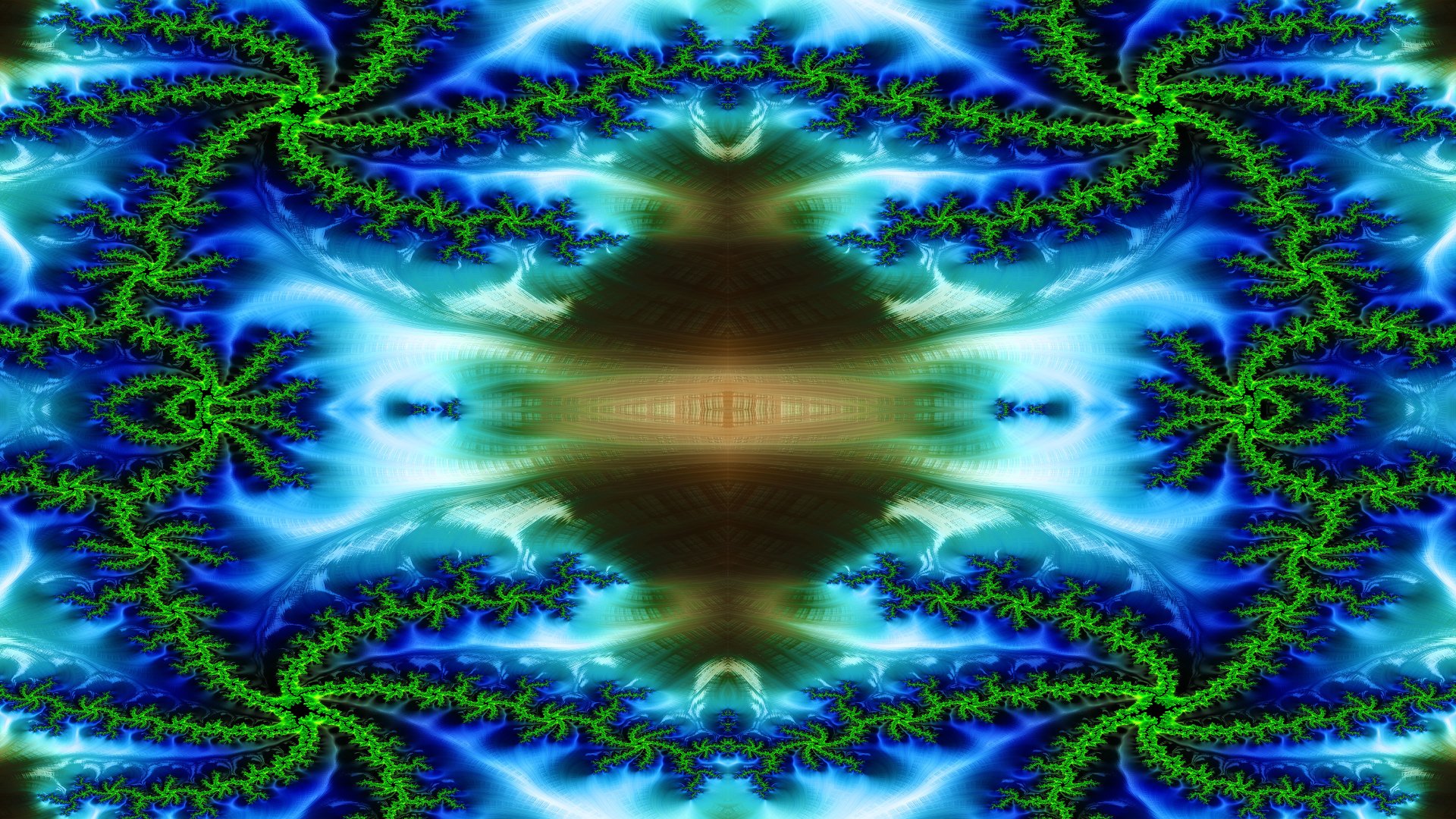 Trippy Psychedelic Fractal Wallpaper by Dr-Pen