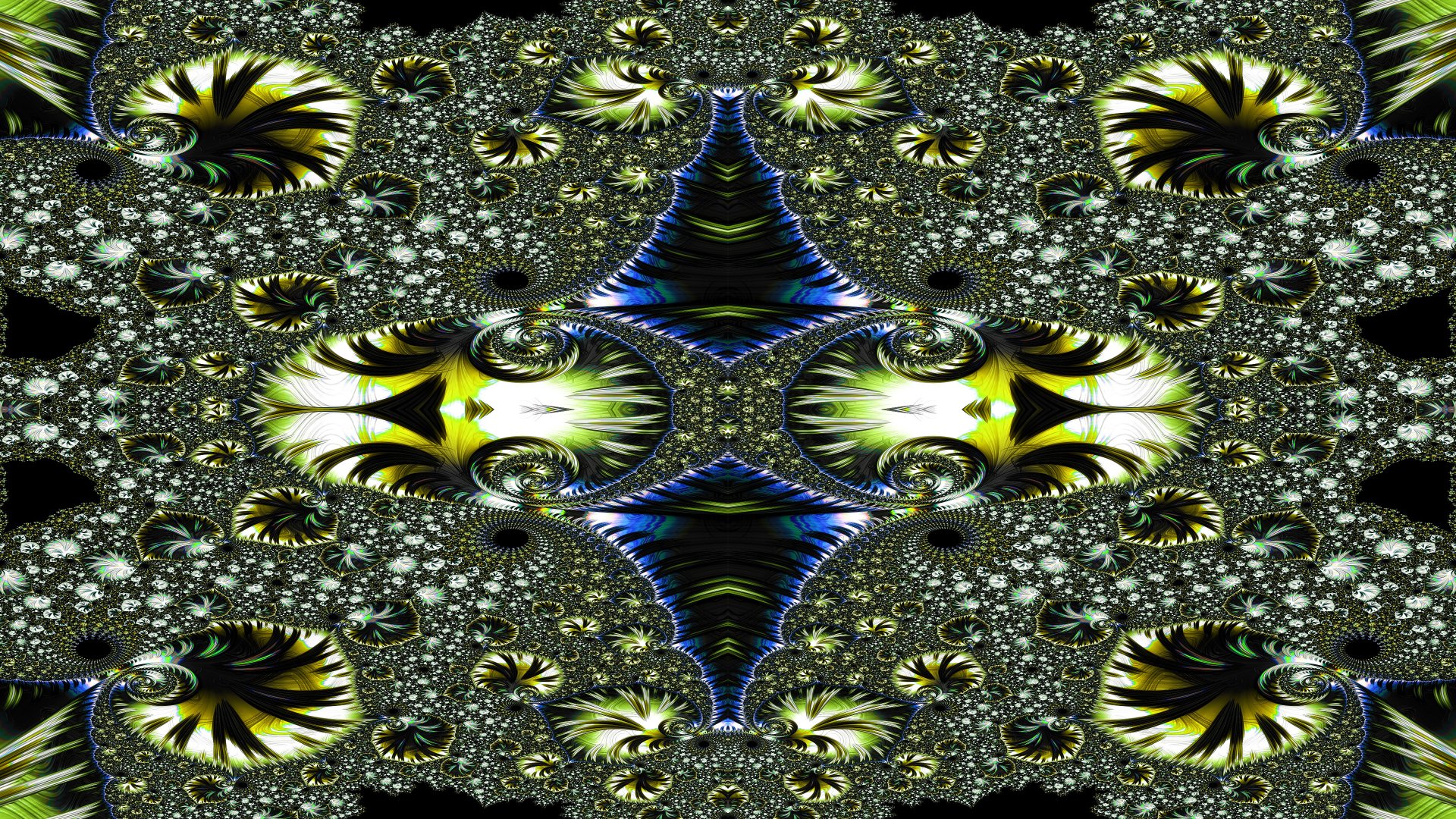 Trippy Psychedelic Fractal Wallpaper by Dr-Pen