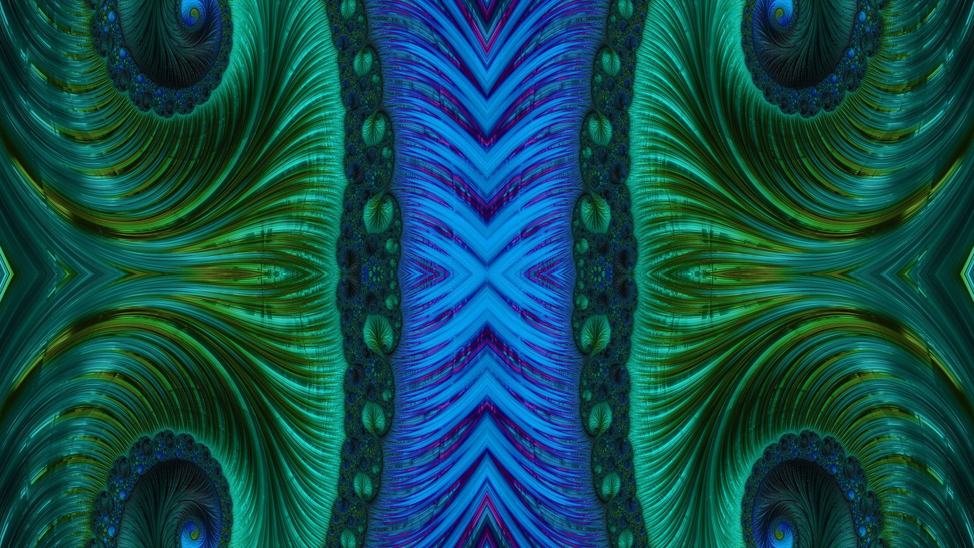 Trippy Fractal Art 4K desktop Wallpaper by Dr-Pen