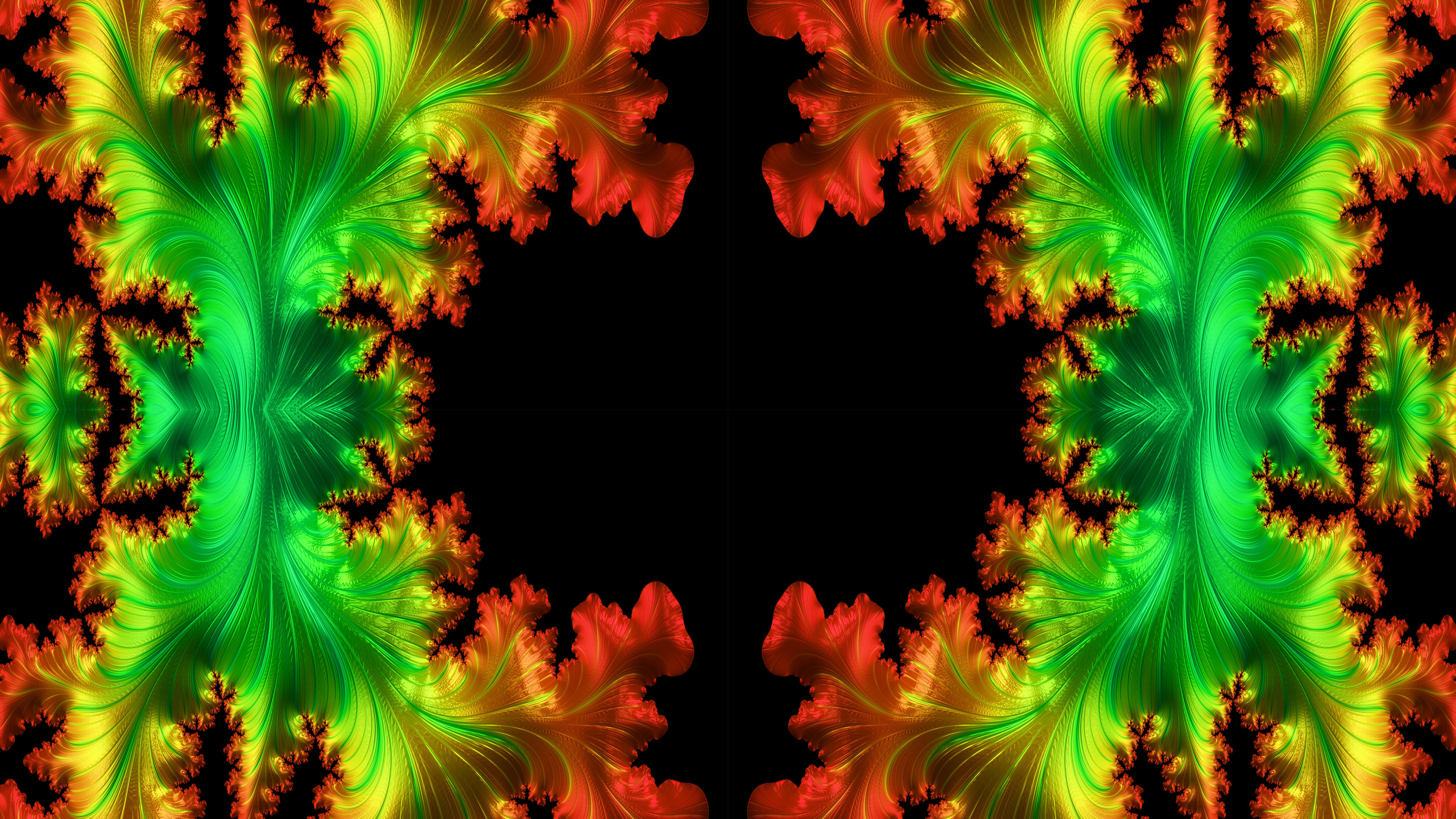 Trippy Psychedelic Fractal 4k Desktop Wallpaper by Dr-Pen