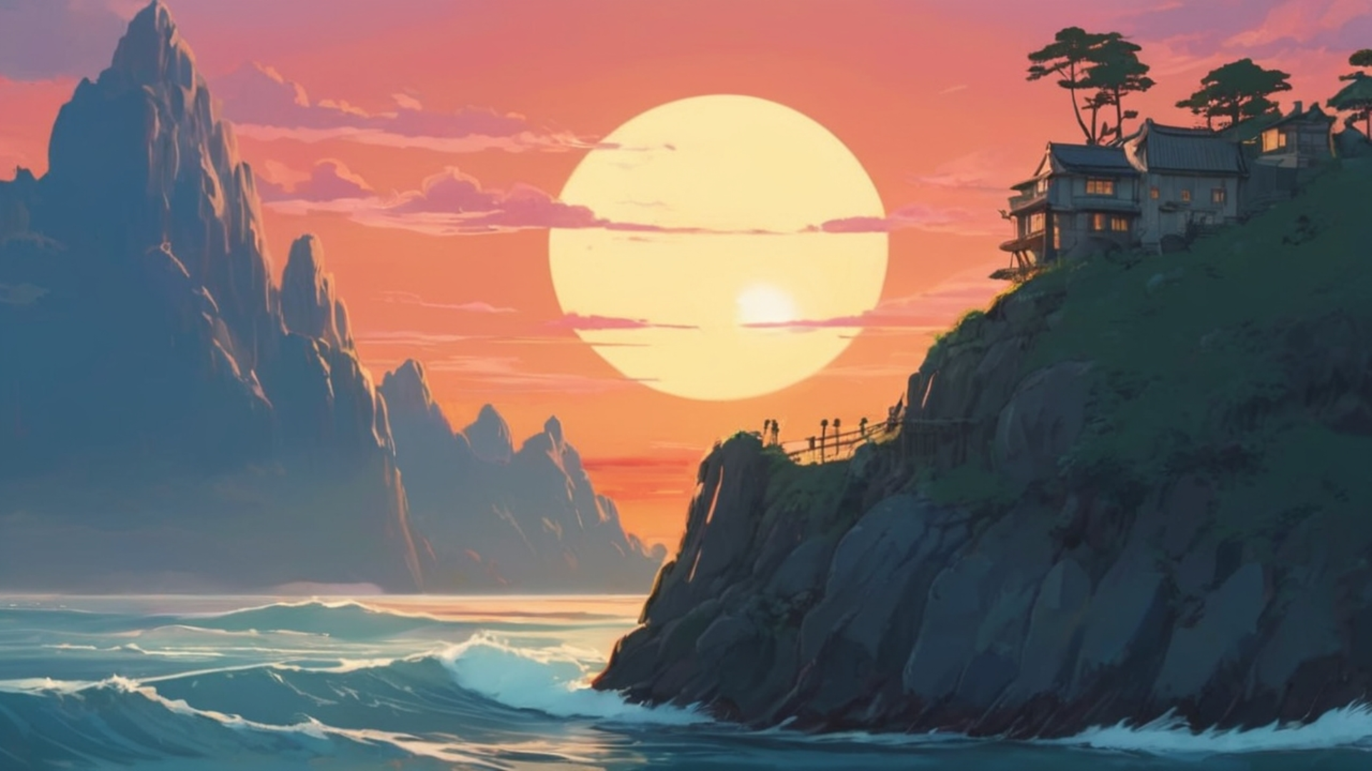 Sunset Drawing by AnimeHead