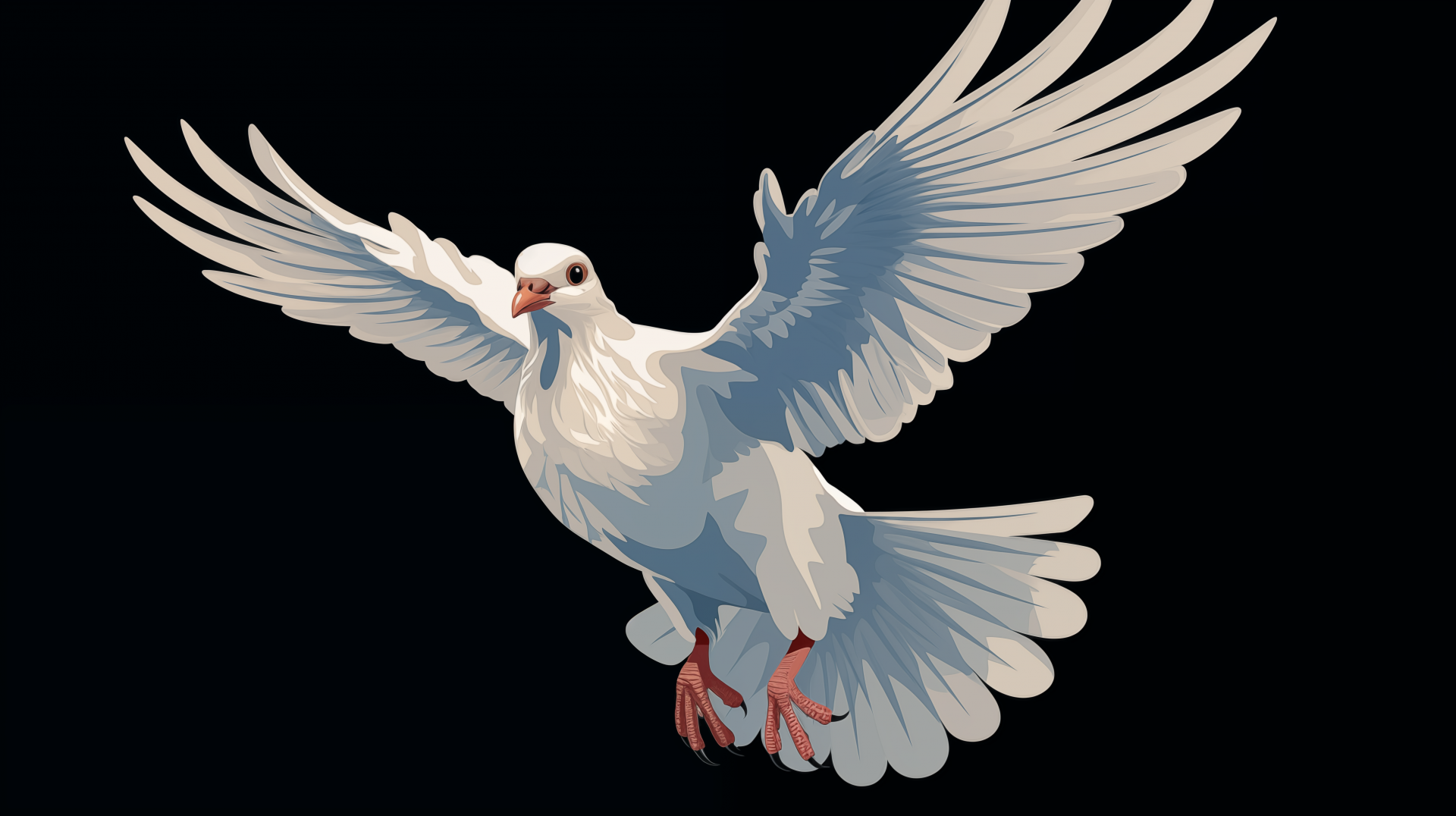 Majestic Dove in Flight - HD Wallpaper by Laxmonaut