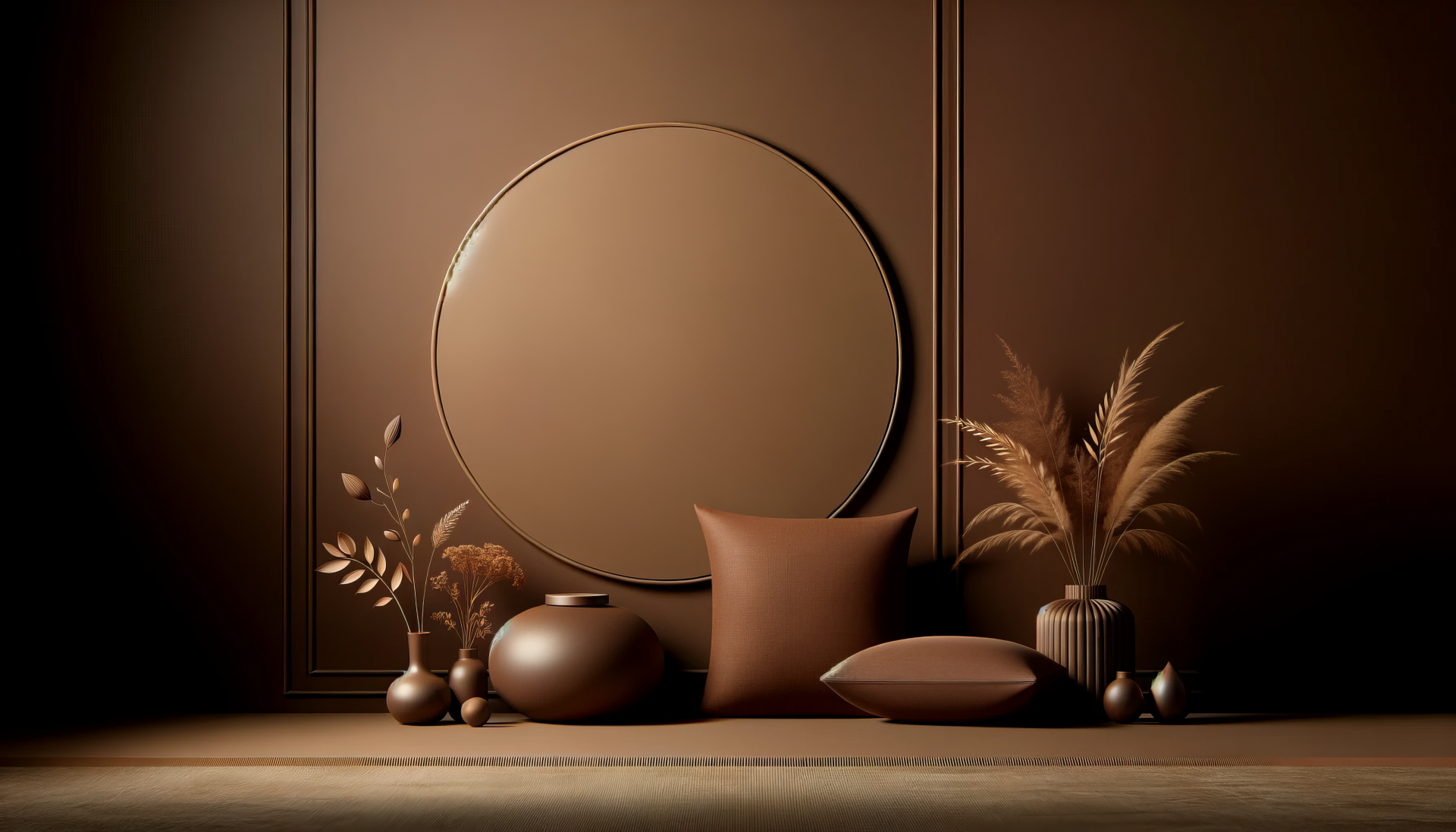 Brown Aesthetic HD Wallpaper - Modern Minimalist Style by robokoboto