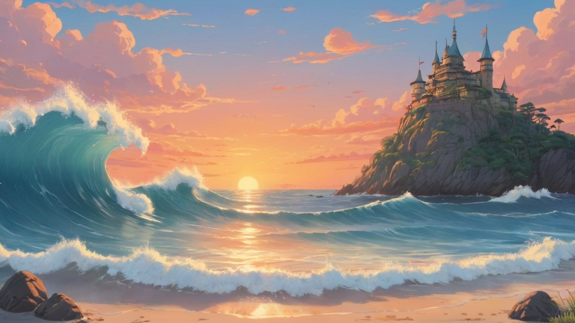 Sunset Drawing by AnimeHead