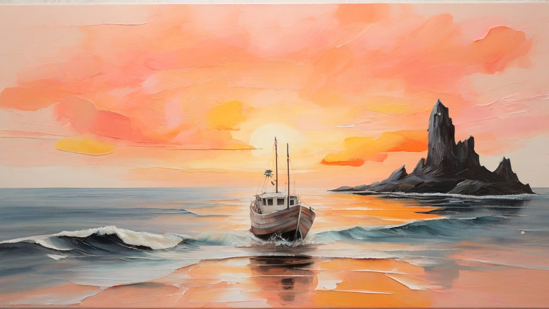 Boat Drawing by AnimeHead