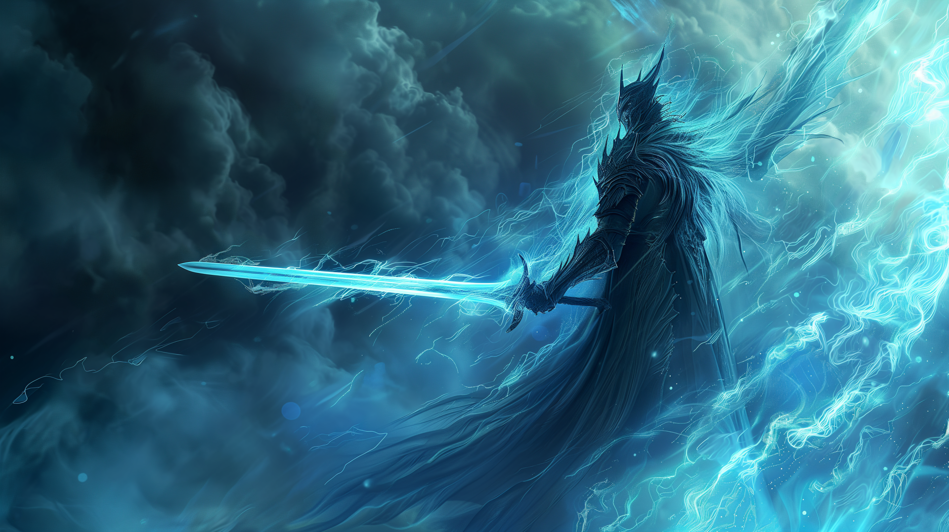 Ethereal Knight Sword Fantasy HD Wallpaper by patrika | 2912x1632 ...