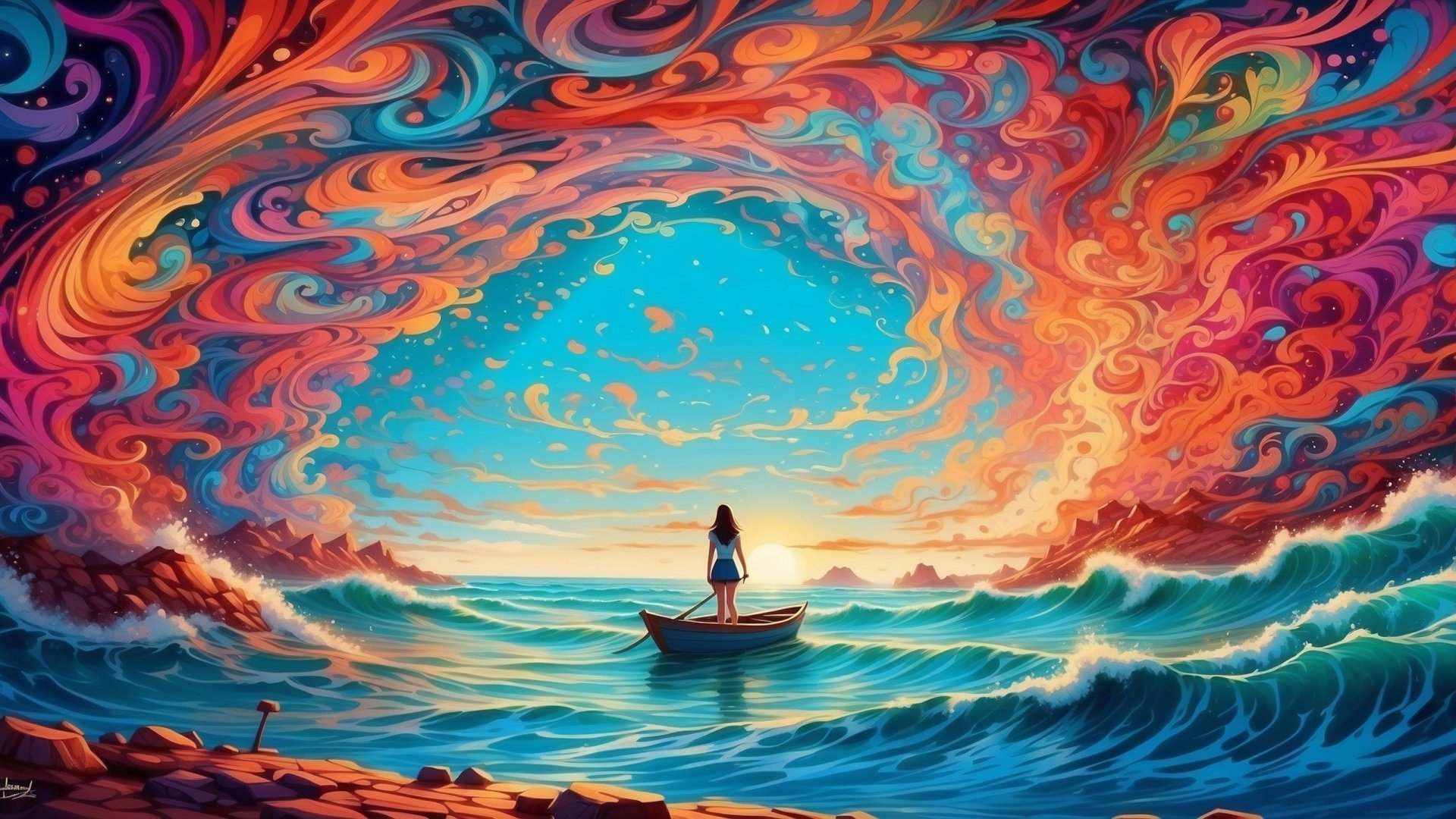 Psychedelic ocean by AnimeHead