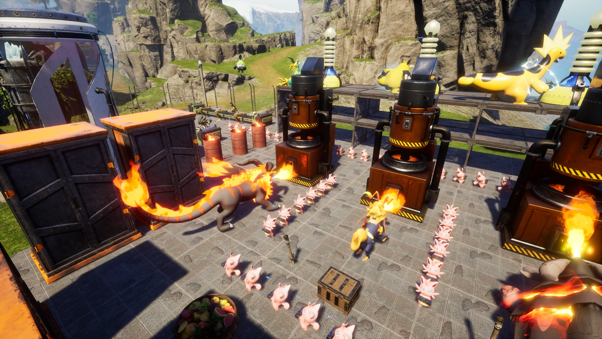 Palworld Adventure HD Wallpaper - Vibrant Video Game Background