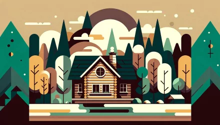 Cozy Cabin - Desktop Wallpapers, Phone Wallpaper, PFP, Gifs, and More!