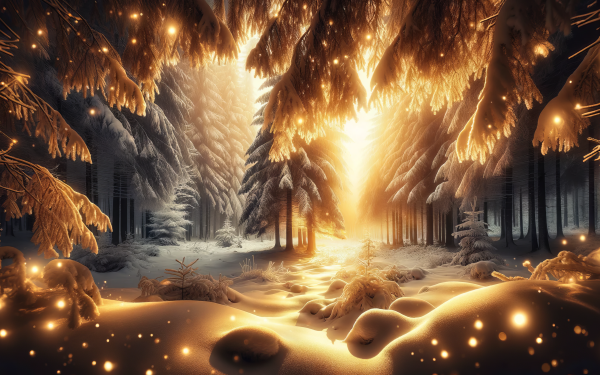 Snowy Forest - Desktop Wallpapers, Phone Wallpaper, PFP, Gifs, and More!