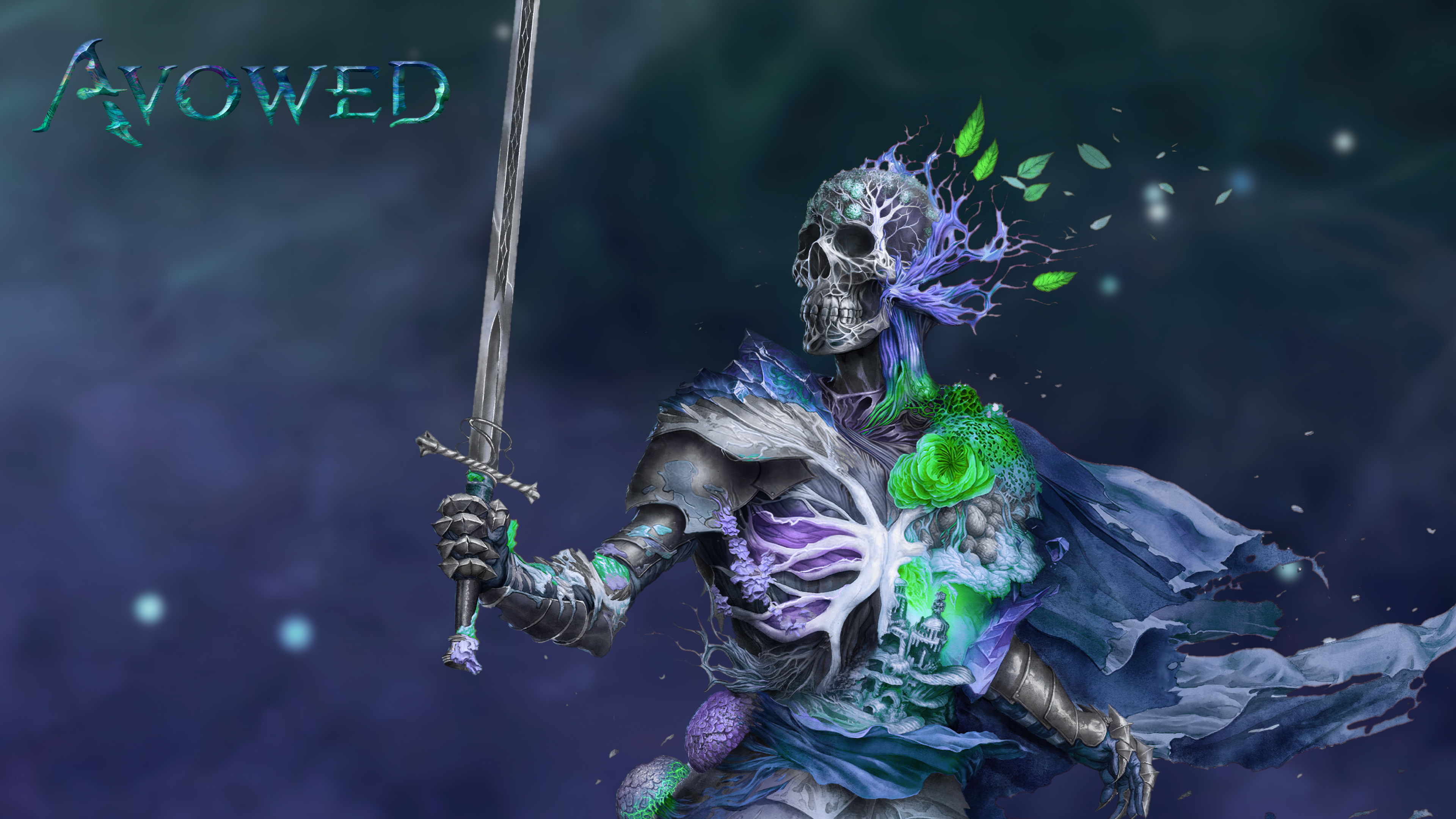 Avowed Game Fantasy Skeleton Warrior HD Wallpaper