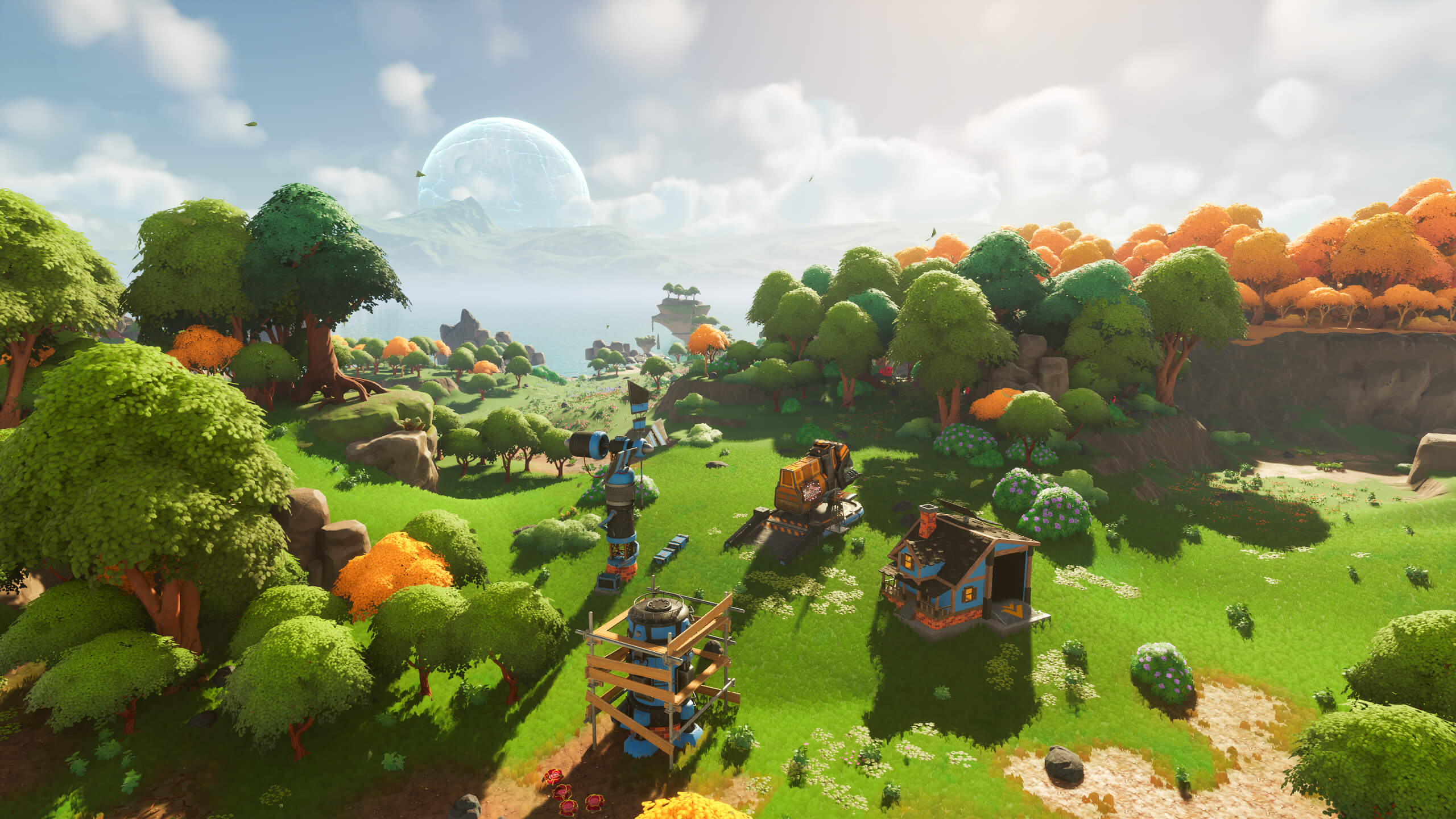 Lightyear Frontier HD Wallpaper - Vibrant Game Landscape