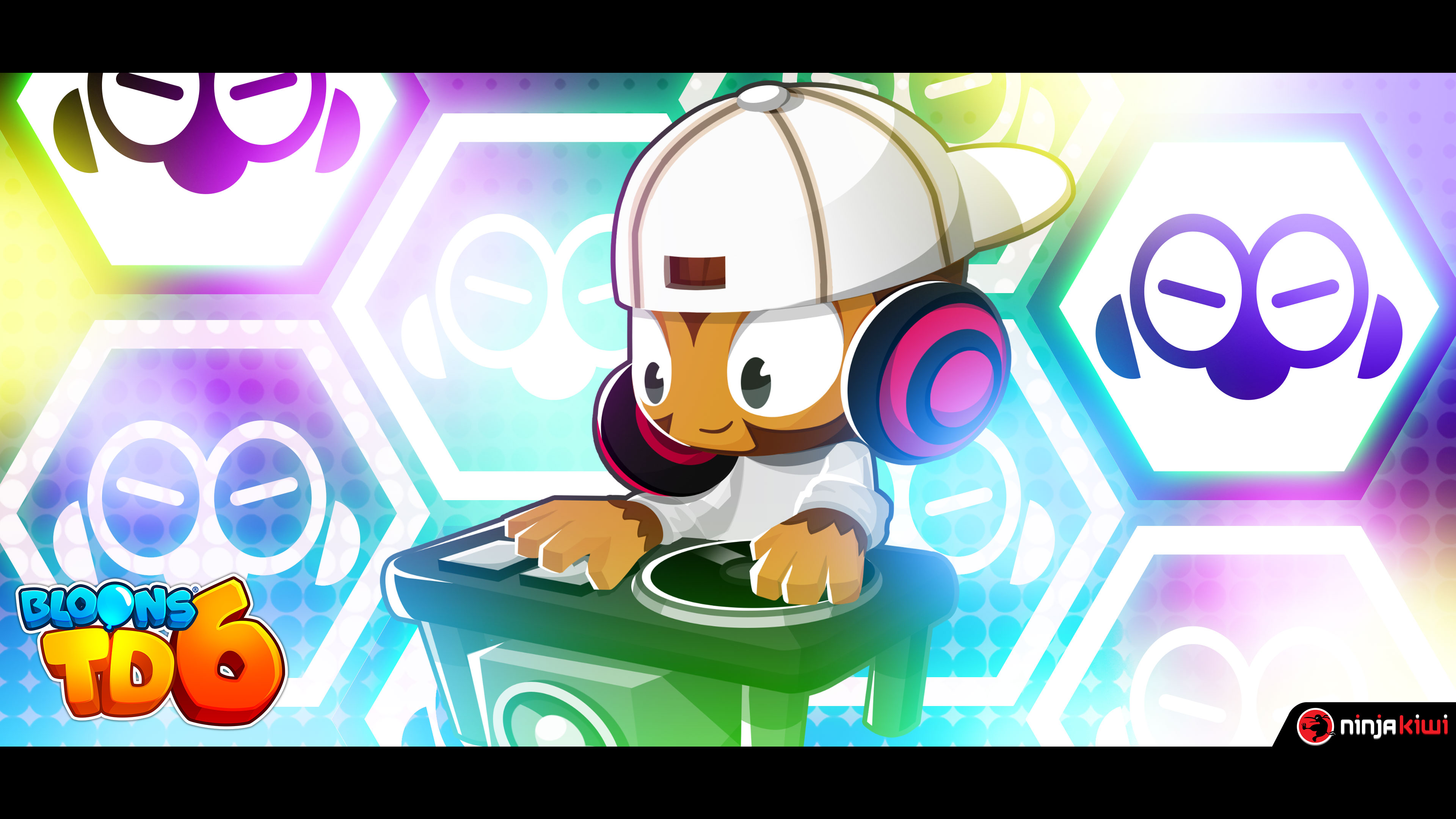 Bloons TD 6 DJ Monkey – 4K Ultra HD Gaming Wallpaper