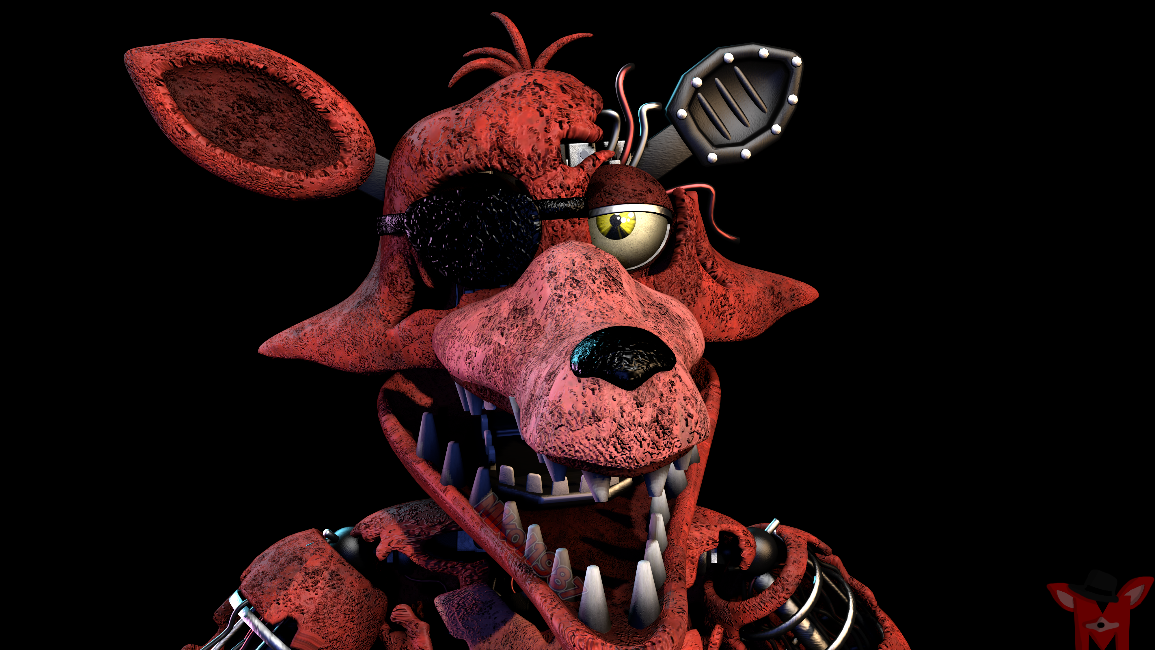 Withered Foxy Wallpaper By Foxy Wallpapers 4k, HD Foxy Backgrounds
