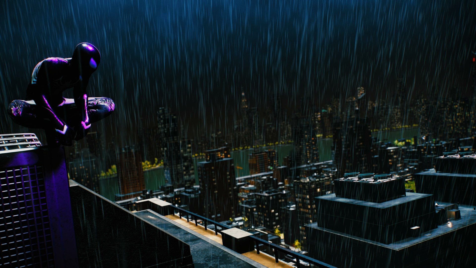 Spider-Man in the rain by Spooky98