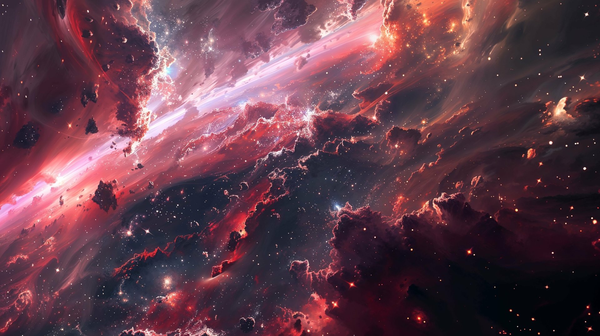Cosmic Nebula Voyage HD Wallpaper by Phaethon